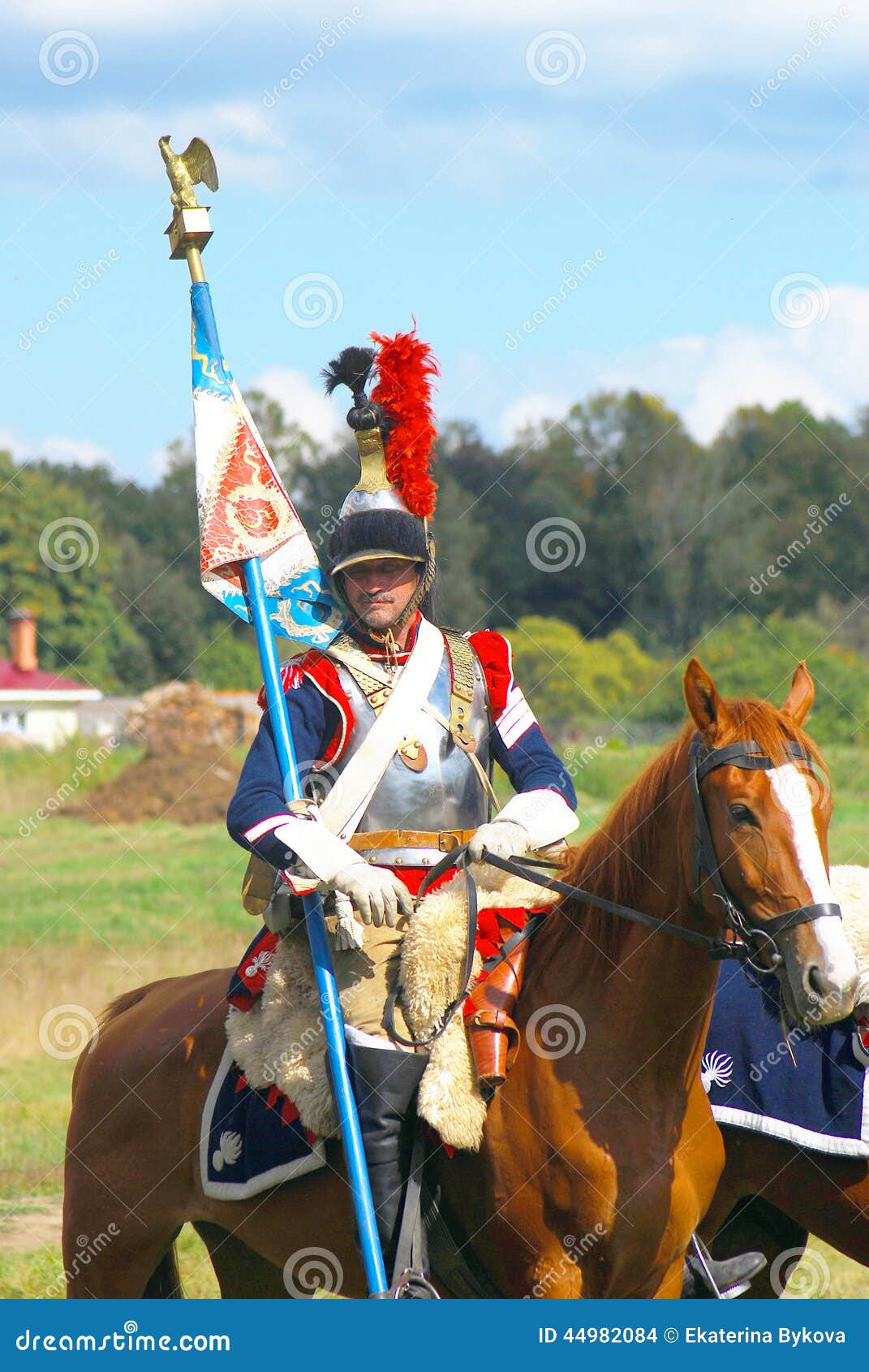 Portret Van Cuirassier Van 5de Cuirassier Regiment Redactionele Stock ...