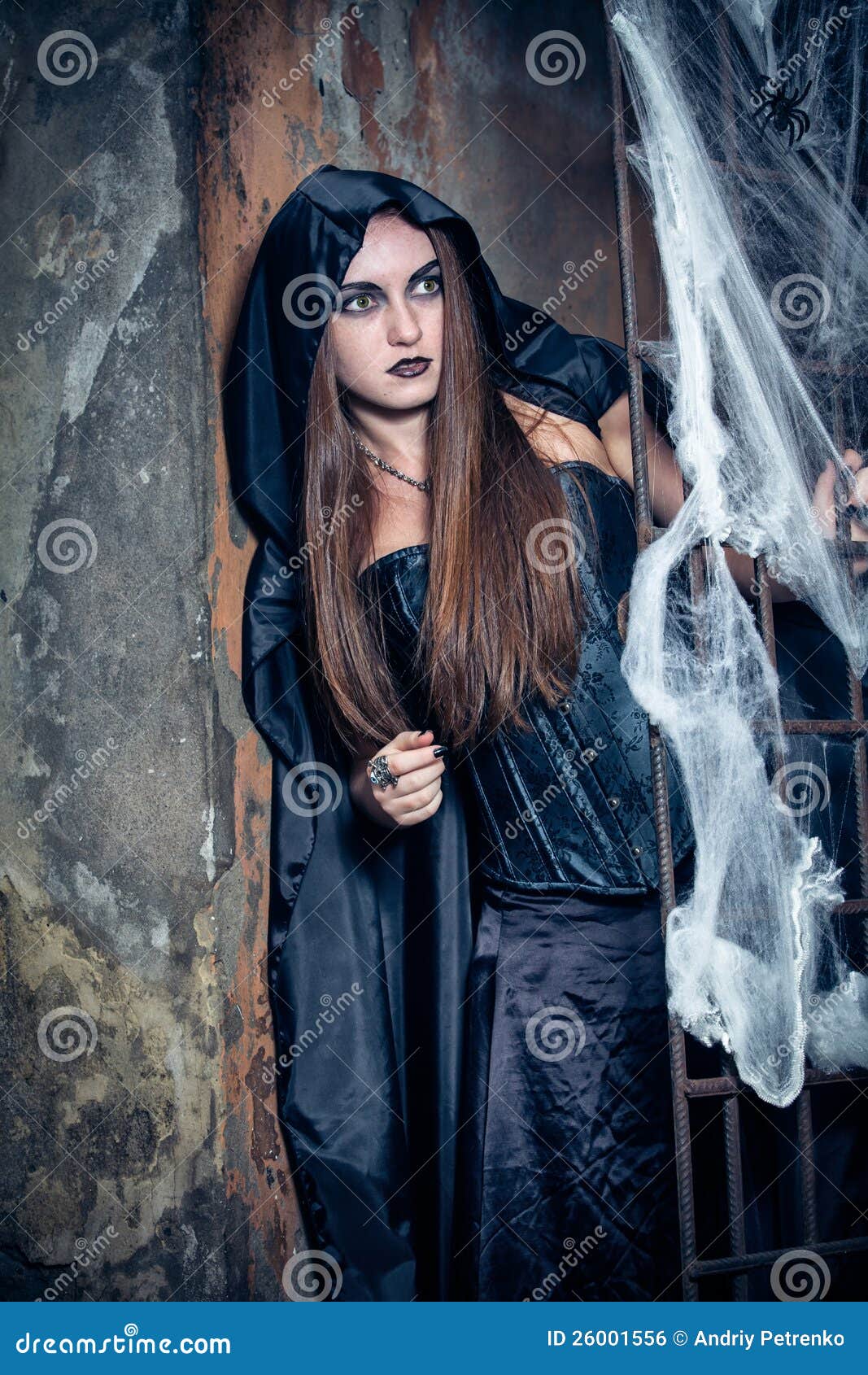 Portret Van Een Jonge Heks. Stock Foto - Image of volwassen, duisternis ...