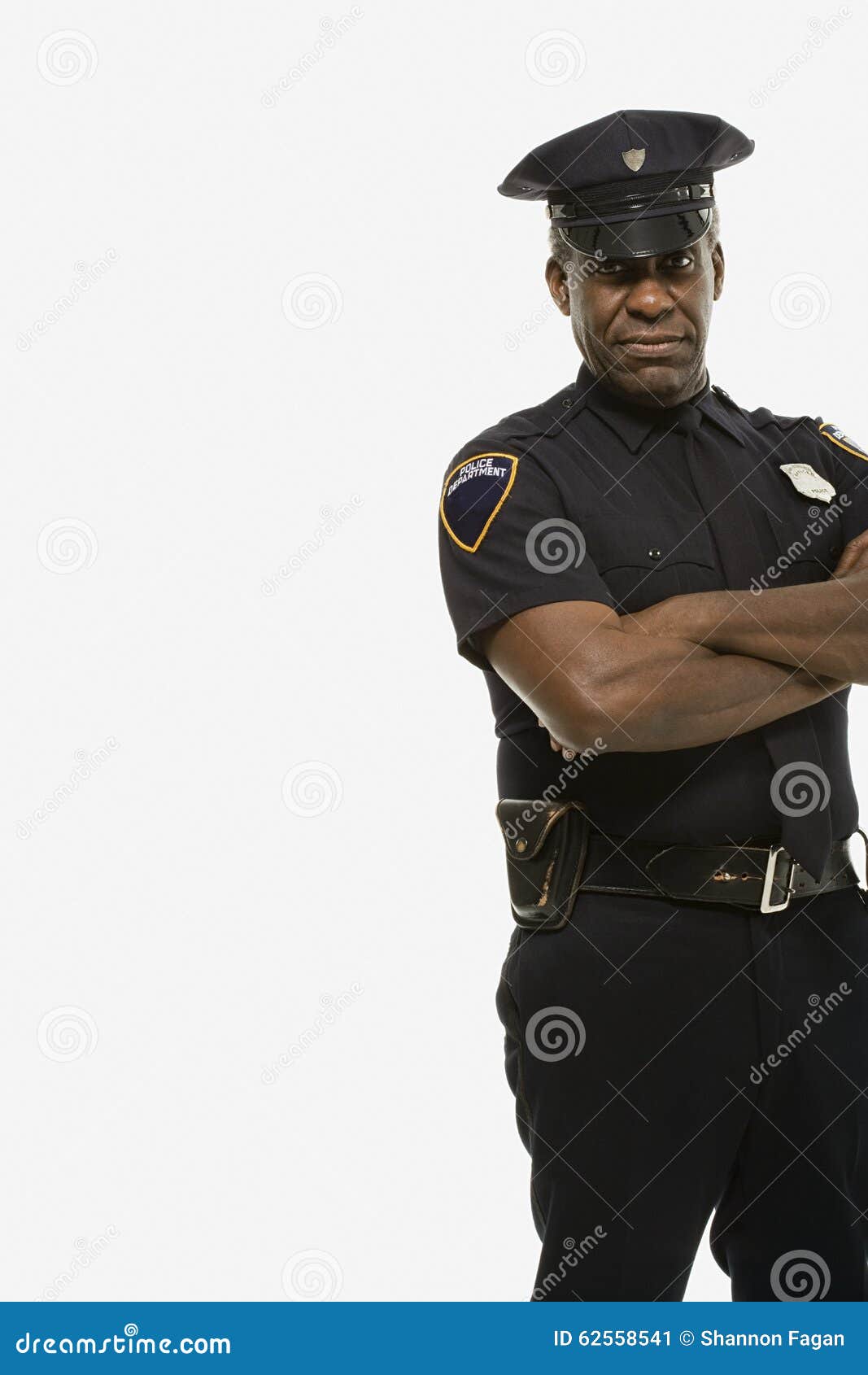 Portret van een politieman stock afbeelding. Image of achtergrond ...