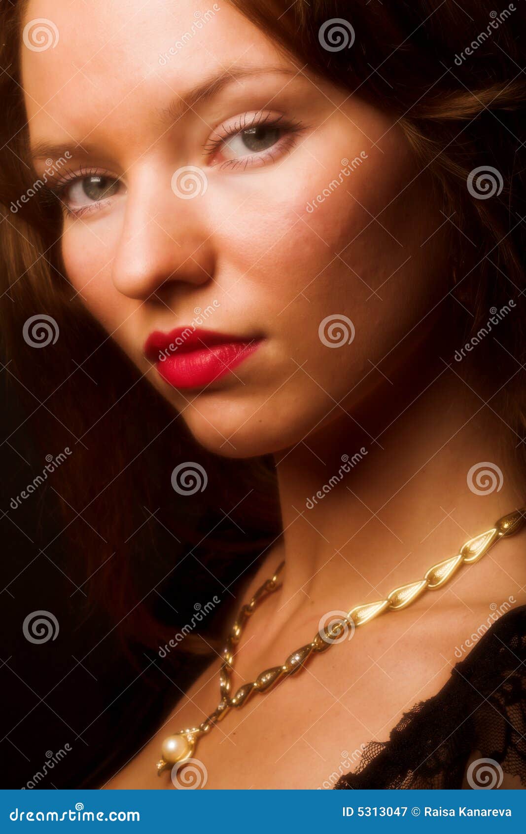 Portret Van Een Sexy Vrouw Stock Afbeelding Image Of Naughty 5313047