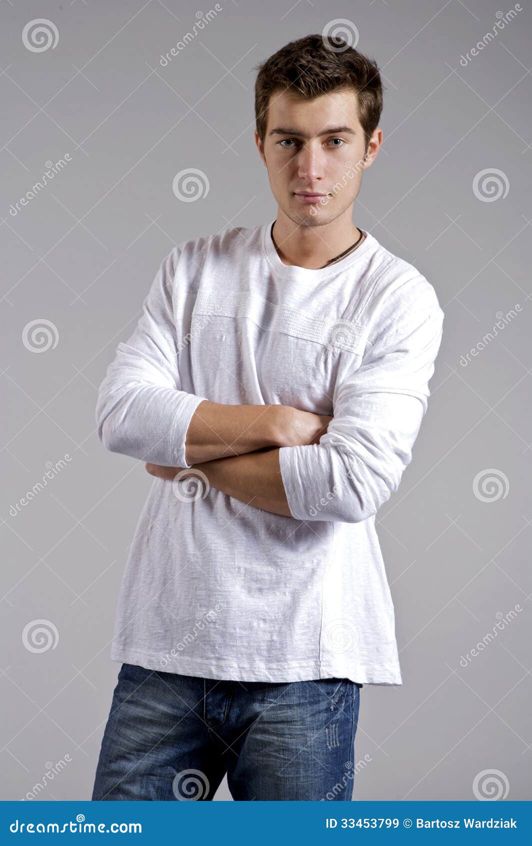 Portret Van Jonge Knappe Mensen Stock Afbeelding - Image of gezichts ...