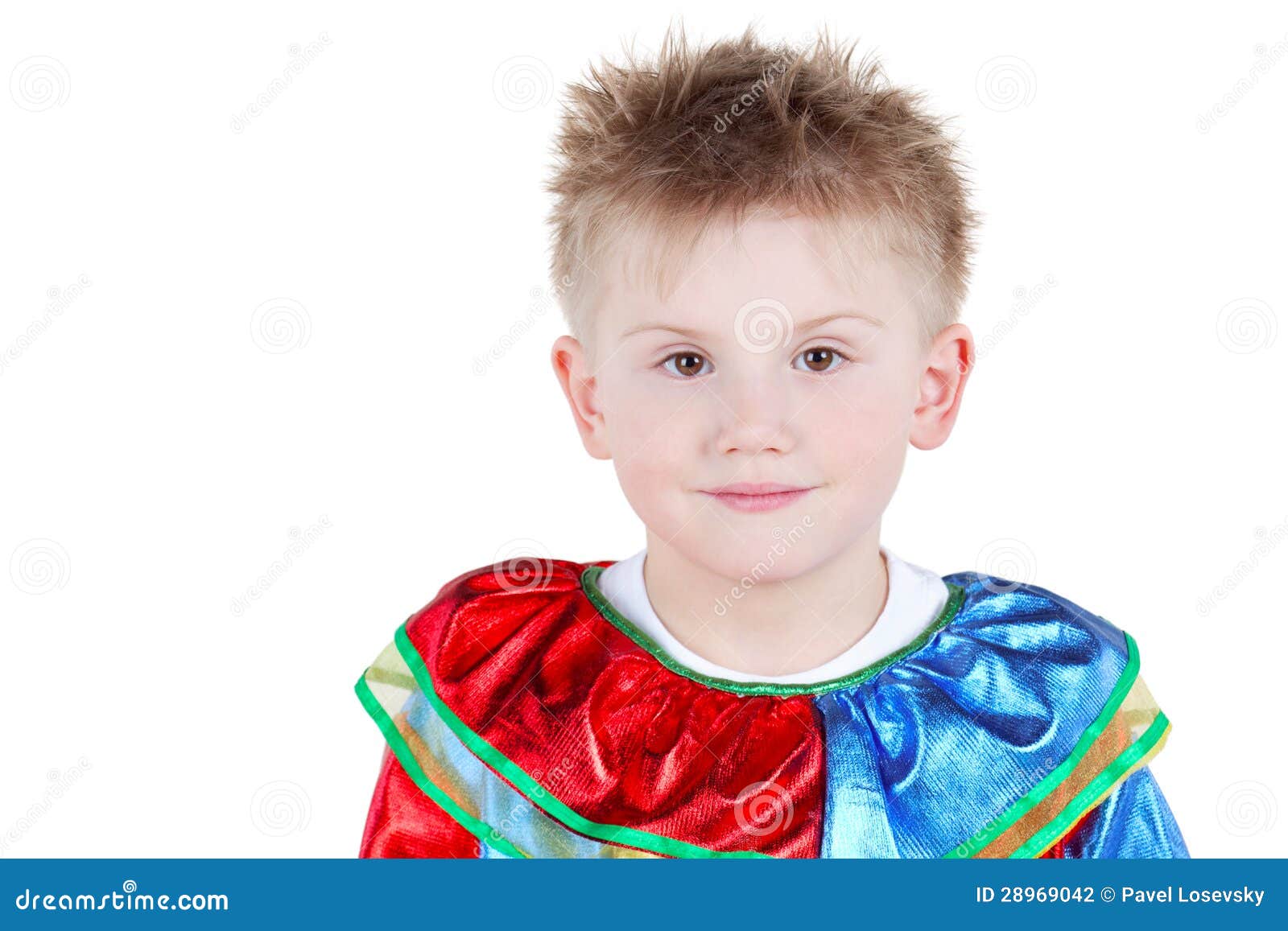 Portret Van Jongen in Carnaval Kostuum Stock Foto - Image of kind ...