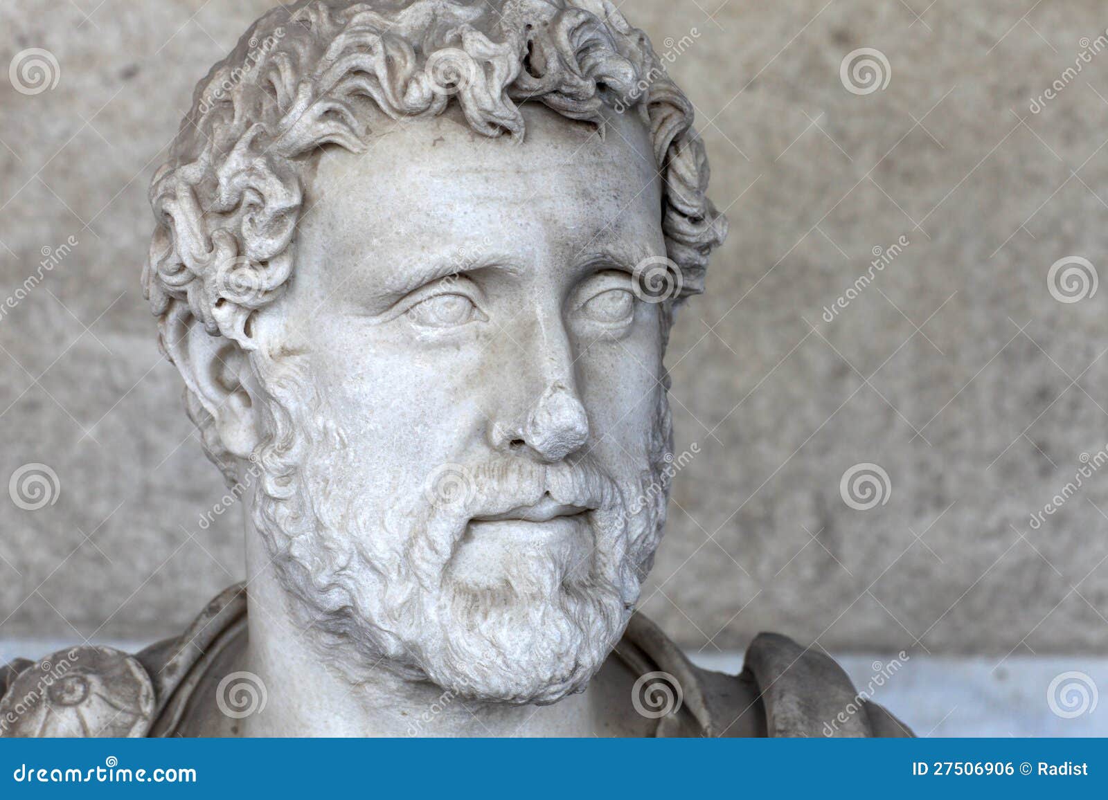 Portret Van Roman Keizer Antoninus Pius Stock Foto - Image of ...