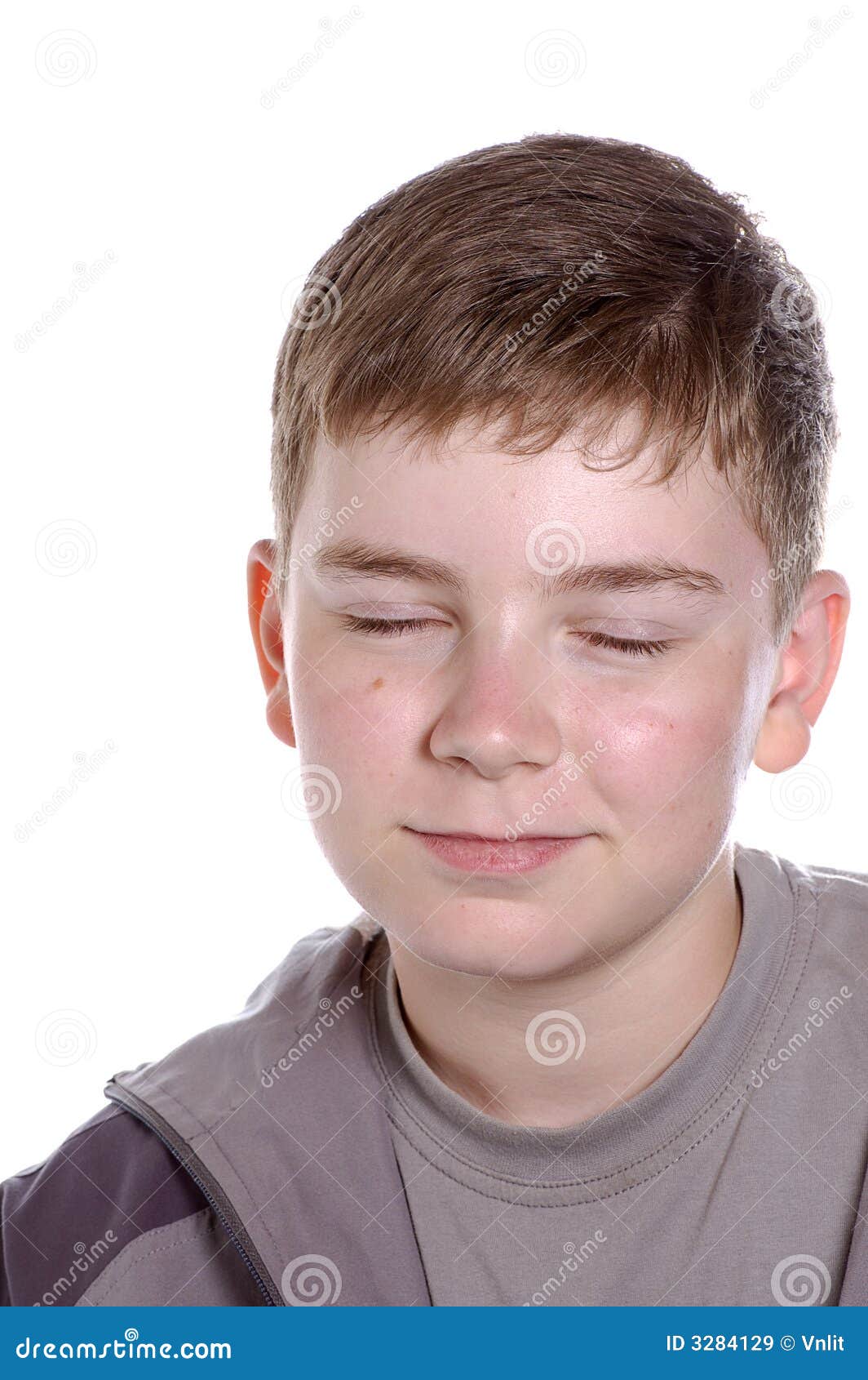 Portret van tiener stock afbeelding. Image of gelukkig - 3284129