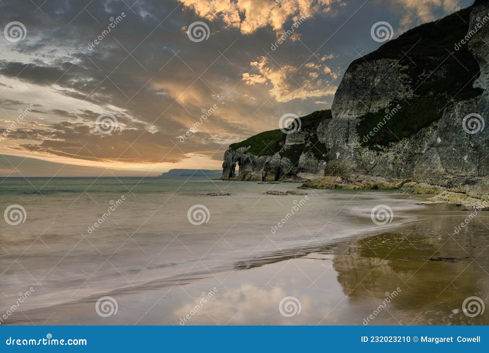 Portrush Whiterocks Beach, Northern Ireland Stock Photo - Image of ...