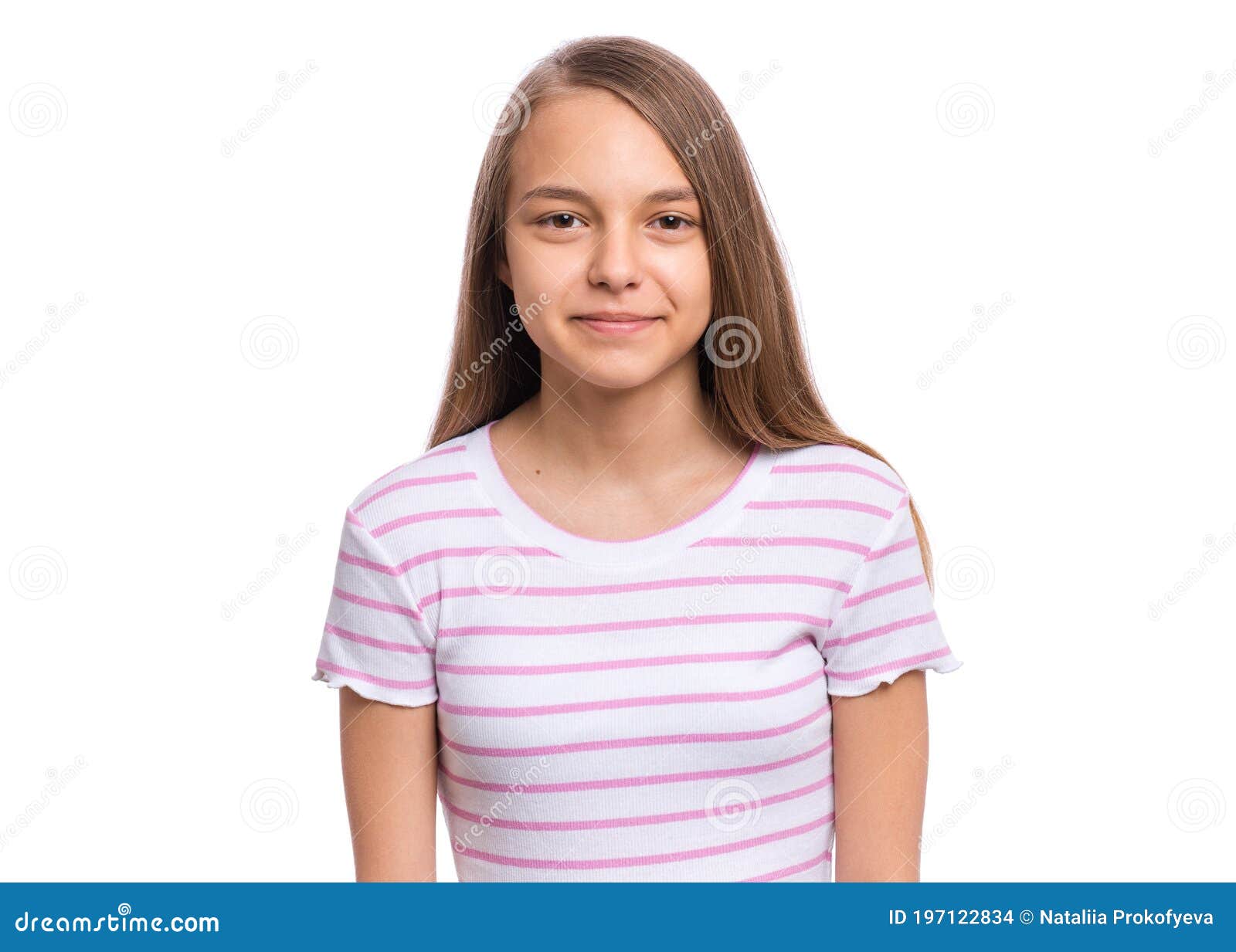 Porträtt Av 15 Flickor På Vitt Arkivfoto Bild Av Barndom Härlig