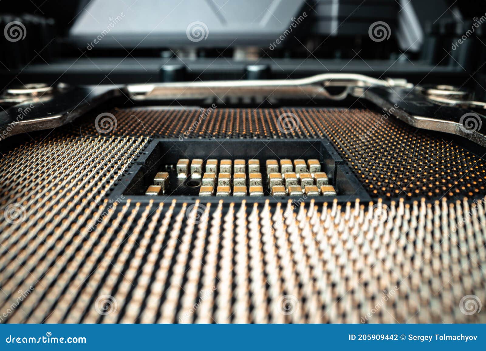 Ports and Outputs at Computer System Unit Macro Stock Photo - Image of ...
