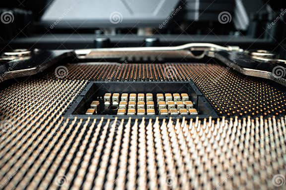 Ports and Outputs at Computer System Unit Macro Stock Photo - Image of ...