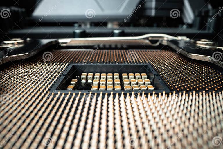 Ports and Outputs at Computer System Unit Macro Stock Photo - Image of ...