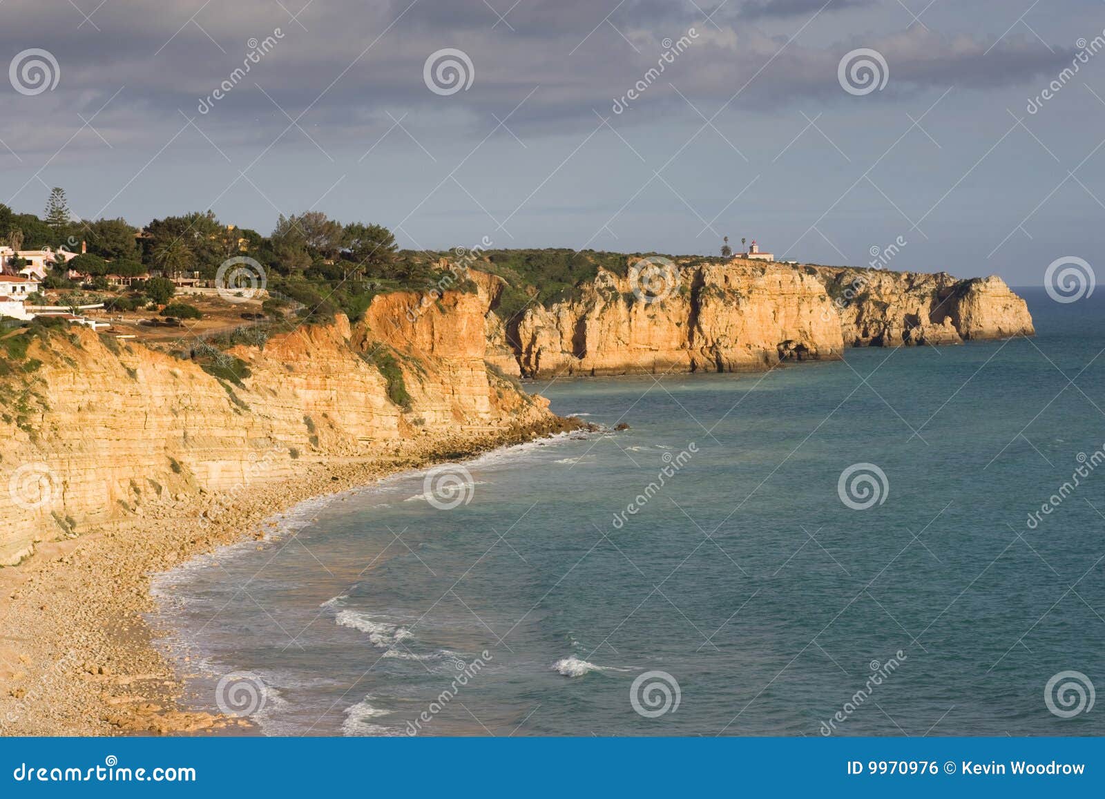 Portugal Coastline stock photo. Image of cliff, distance - 9970976