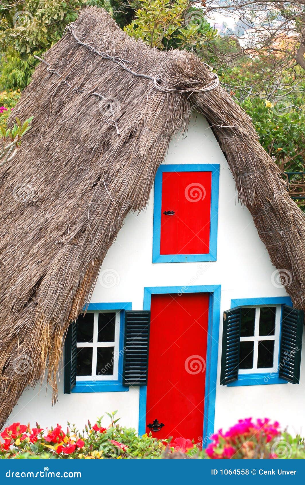 Portugal cottage stock photo. Image of summer, madeira - 1064558
