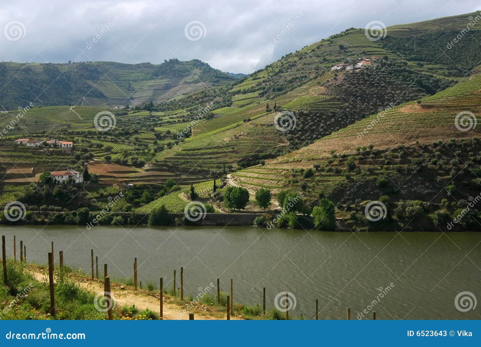 Douro Valley, Hydrographic Basin Of The Varosa Dam Royalty-Free Stock ...