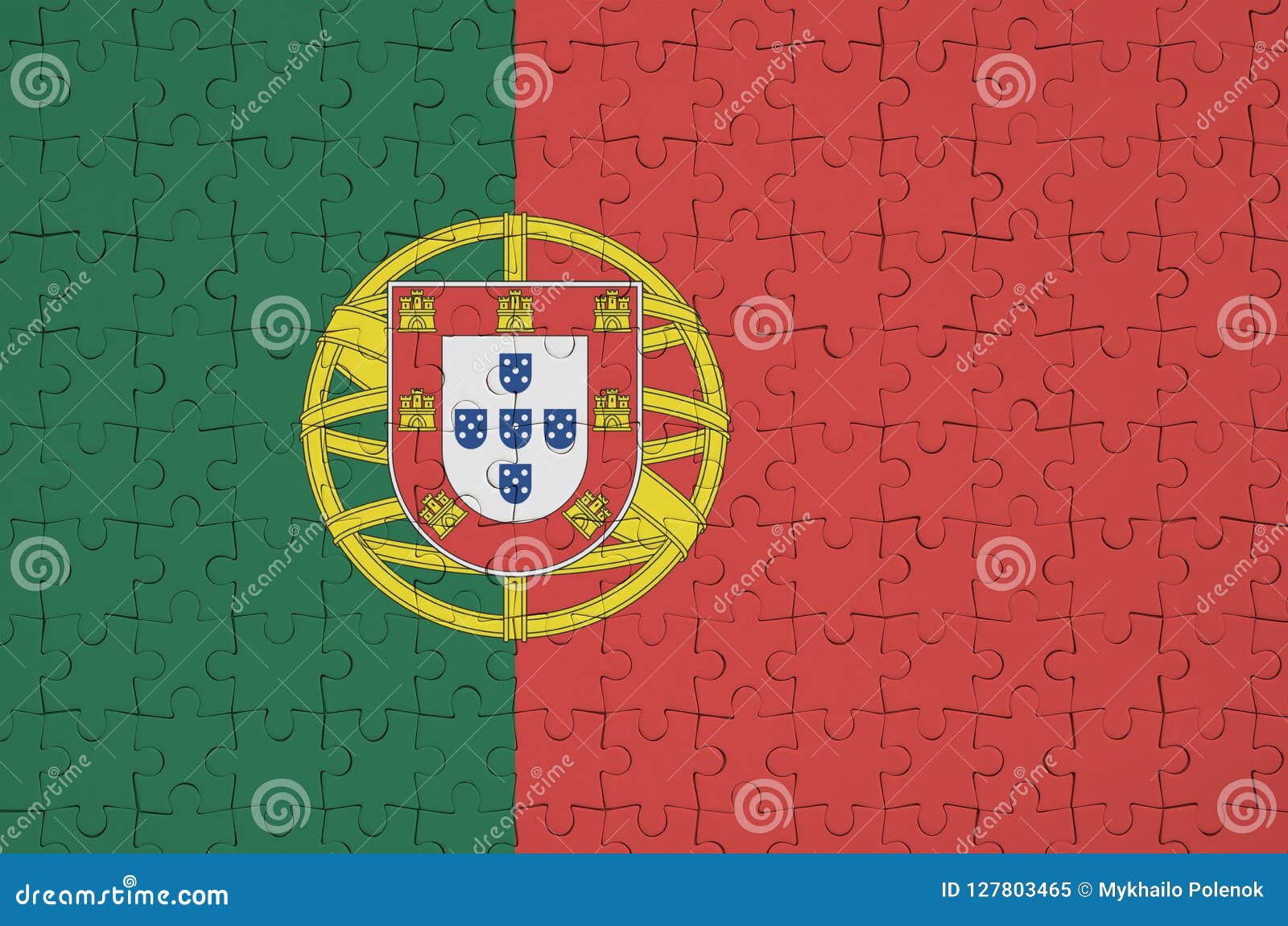 Portugal Flag is Depicted on a Folded Puzzle Stock Illustration ... Portugal Flag is Depicted on a Folded Puzzle Stock Illustration ...