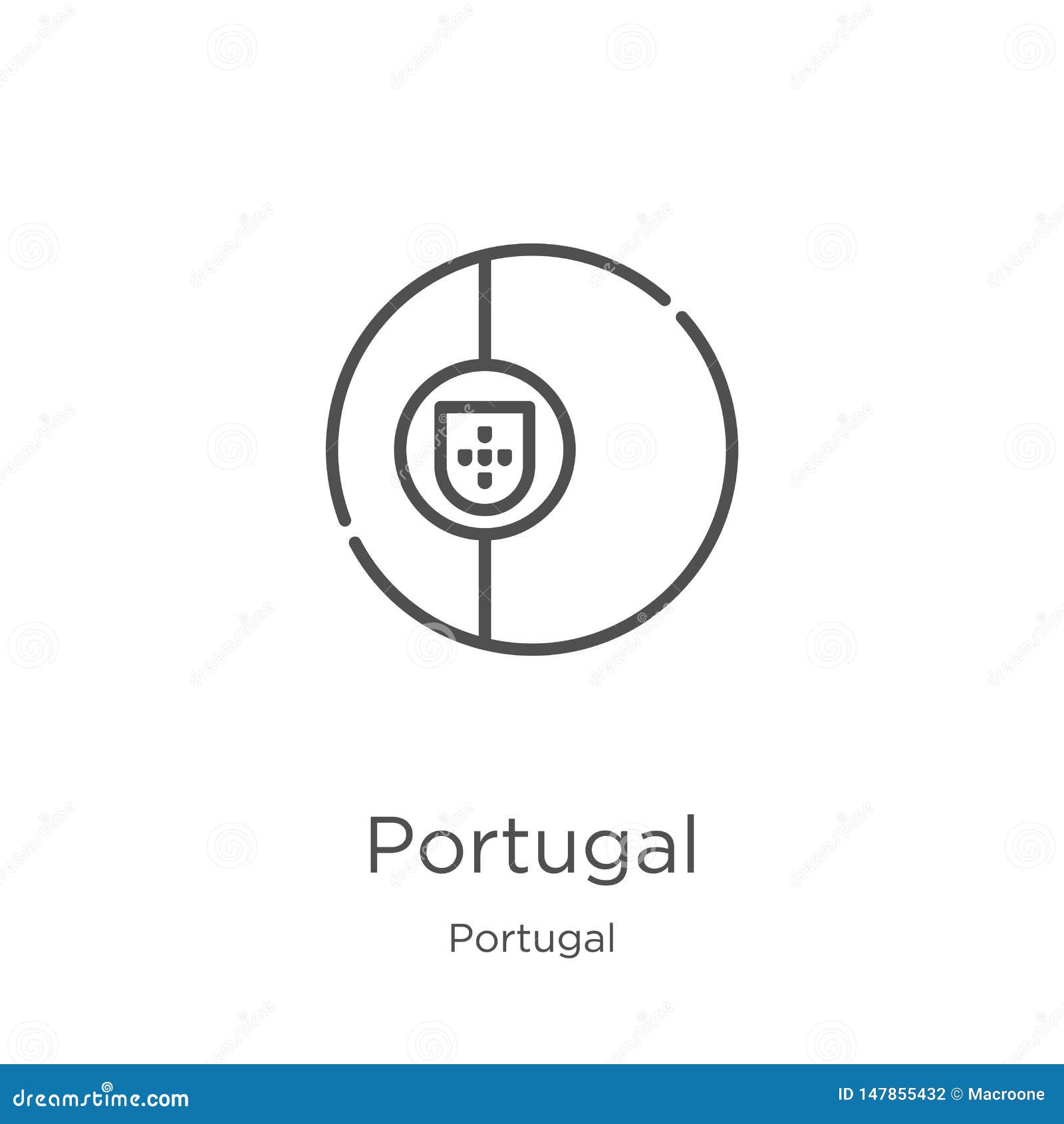 Portugal Icon Vector from Portugal Collection. Thin Line Portugal ...