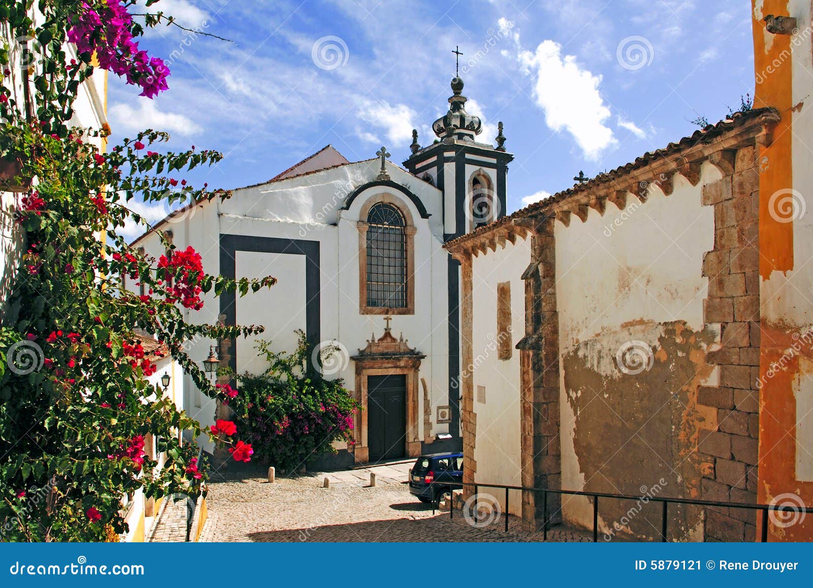 Portugal Obidos; a Medieval City Stock Image - Image of town, portugal ...