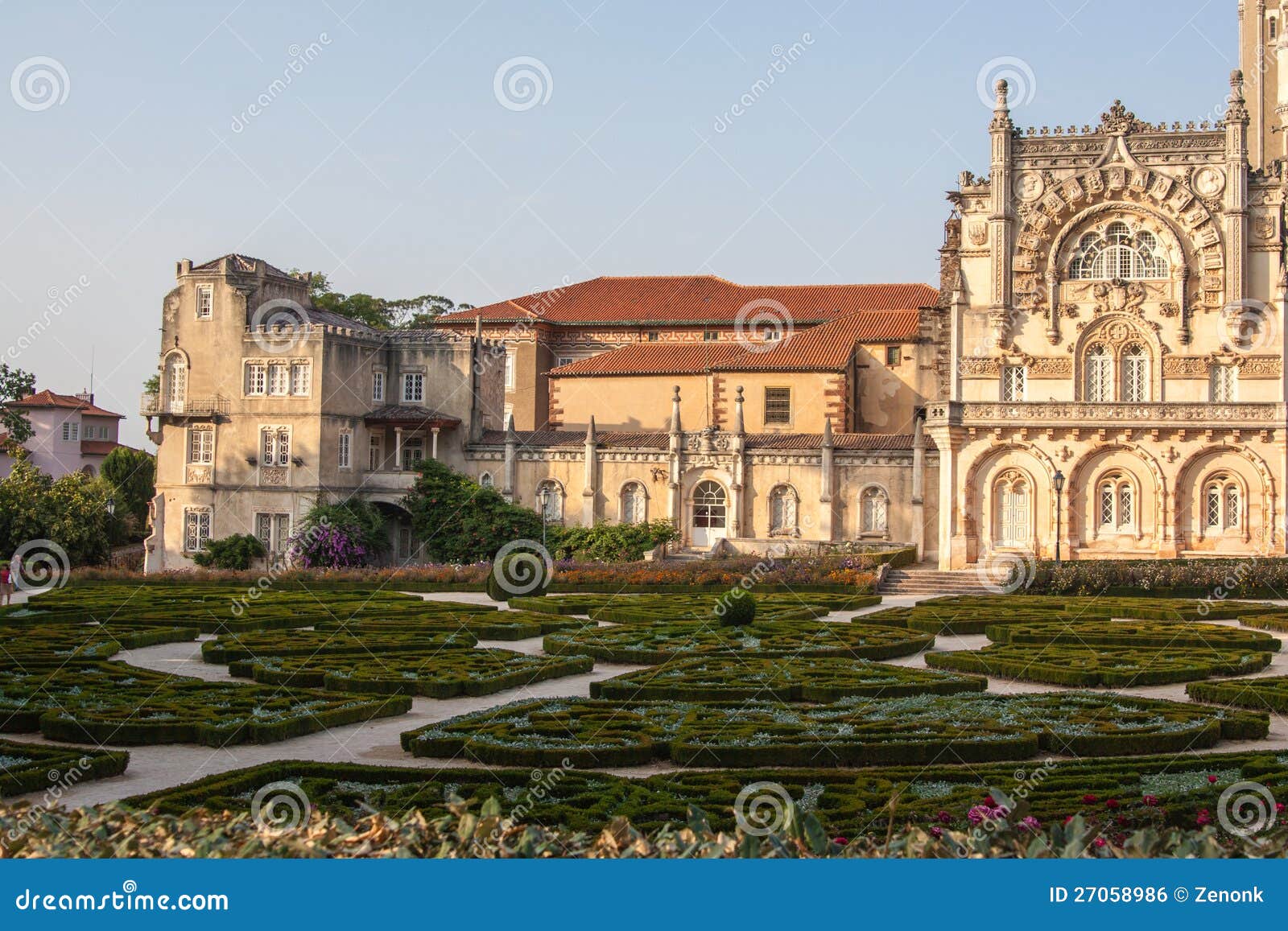 Portugal, Serra Do Bussaco Garden Stock Photo - Image of turned ...