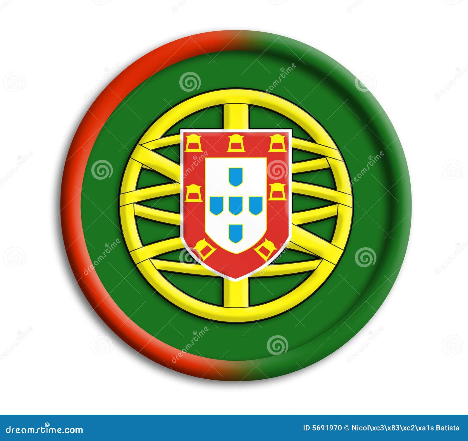 Portugal shield stock illustration. Illustration of concepts - 5691970