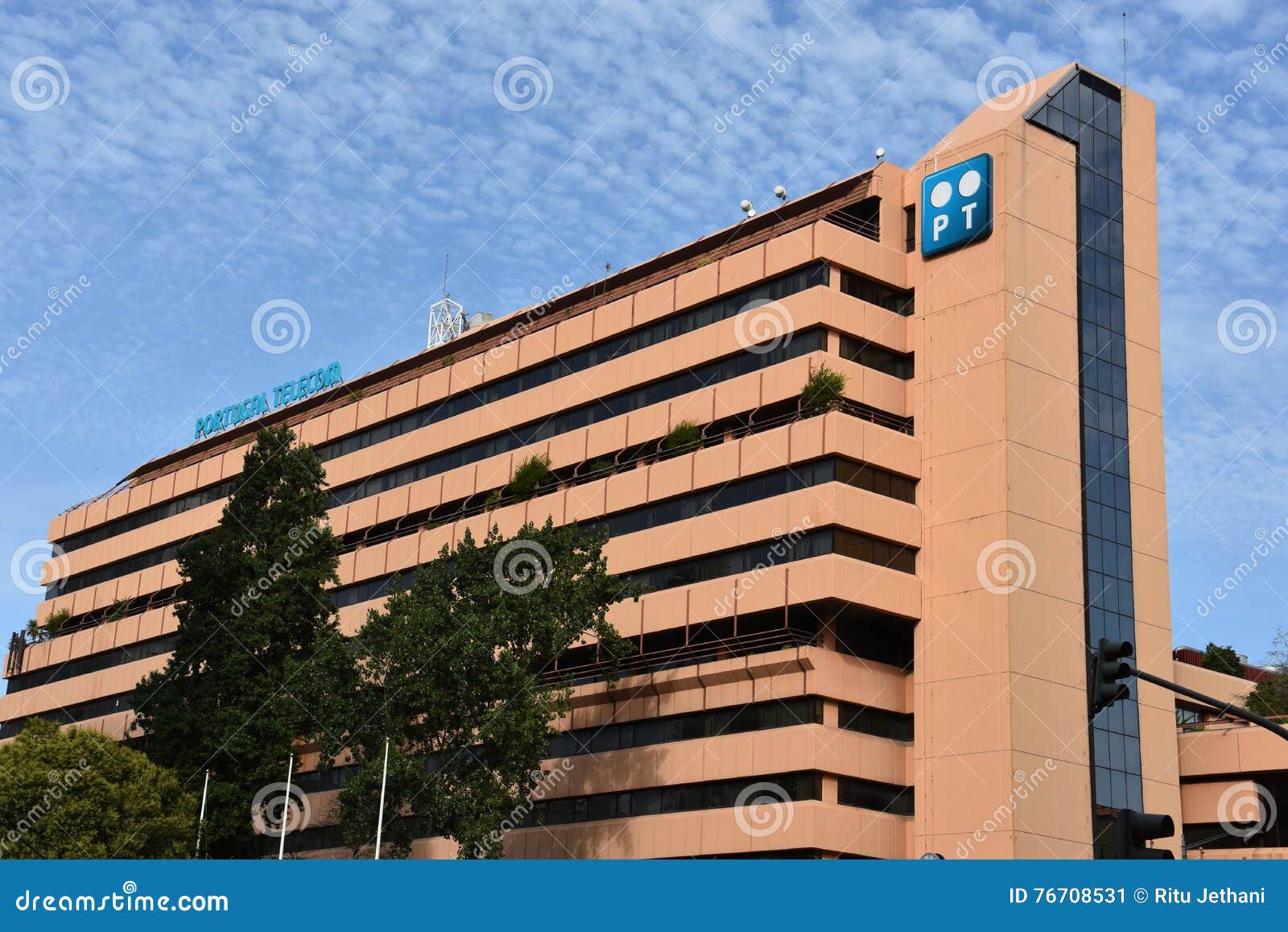 Portugal Telecom in Lisbon editorial photo. Image of emblems - 76708531