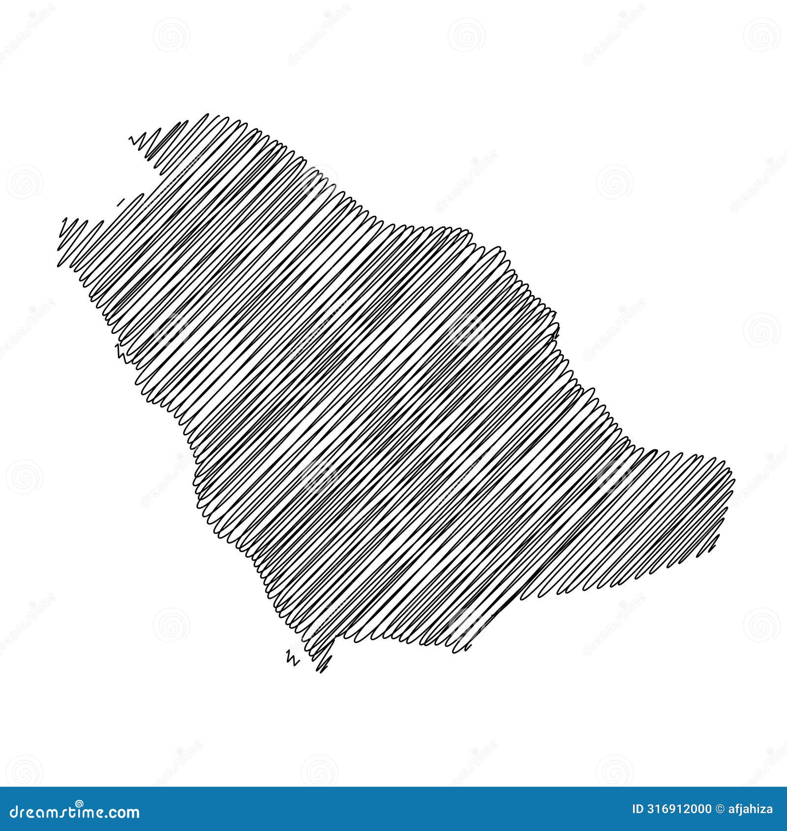 Saudi Arabia Thread Map Line Vector Illustration Stock Vector ...