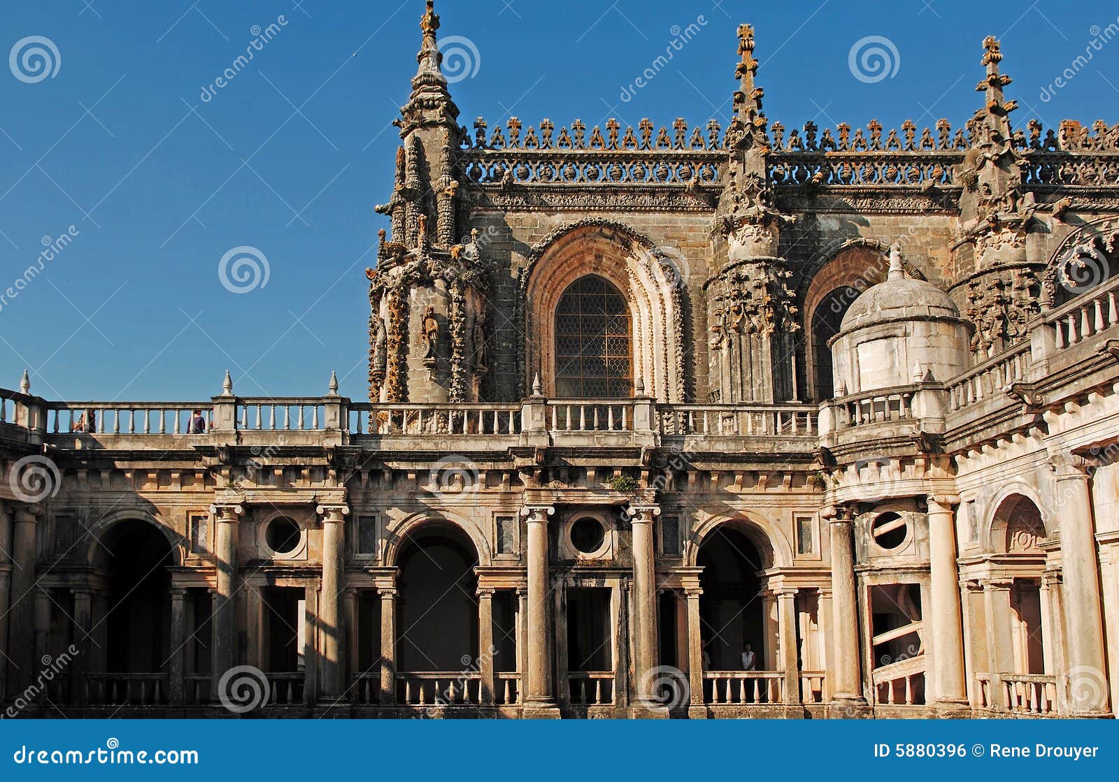 Portugal, Tomar: Castle and Convent of Tomar Stock Photo - Image of ...