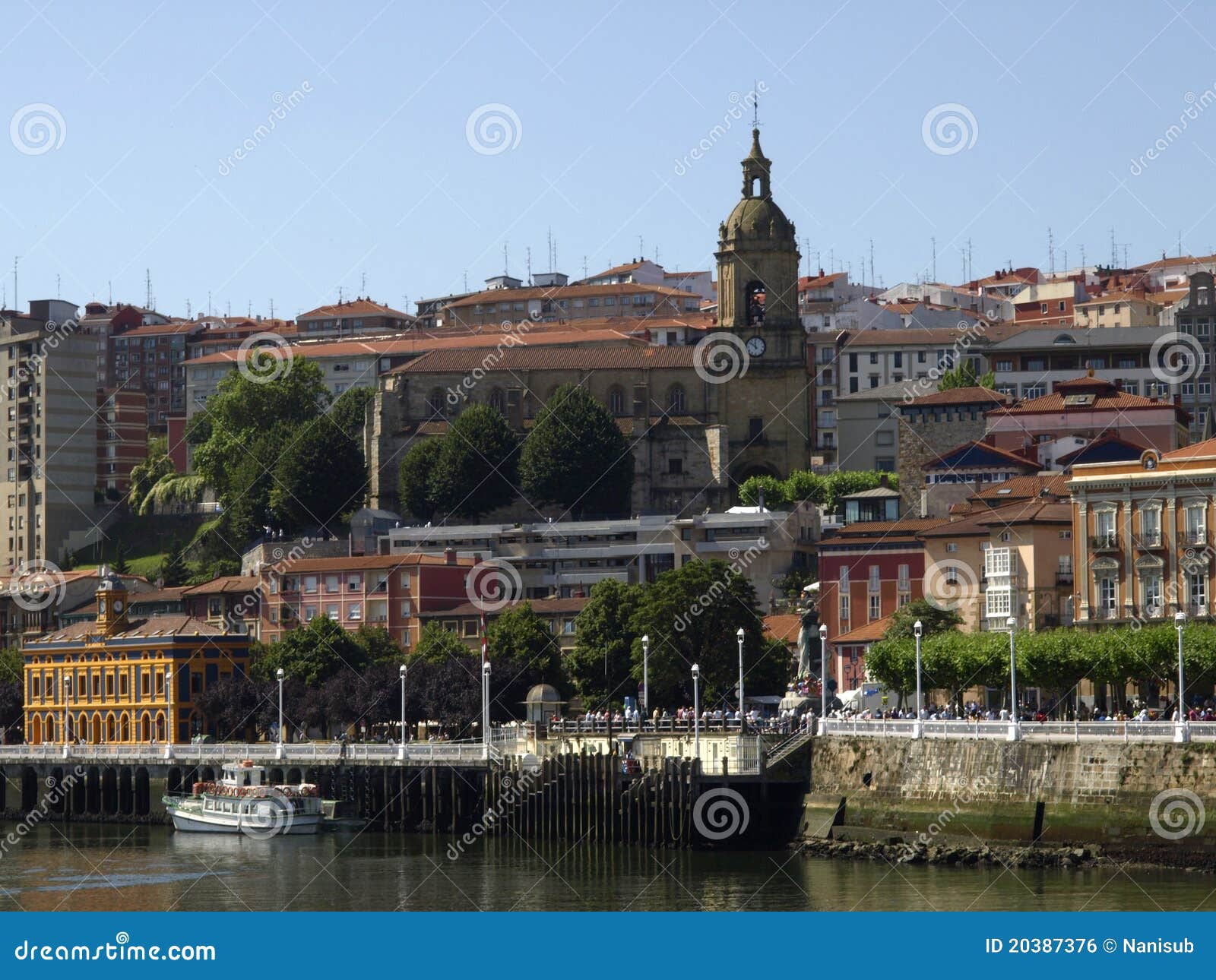 Portugalete stock photo. Image of view, small, town, touristic - 20387376
