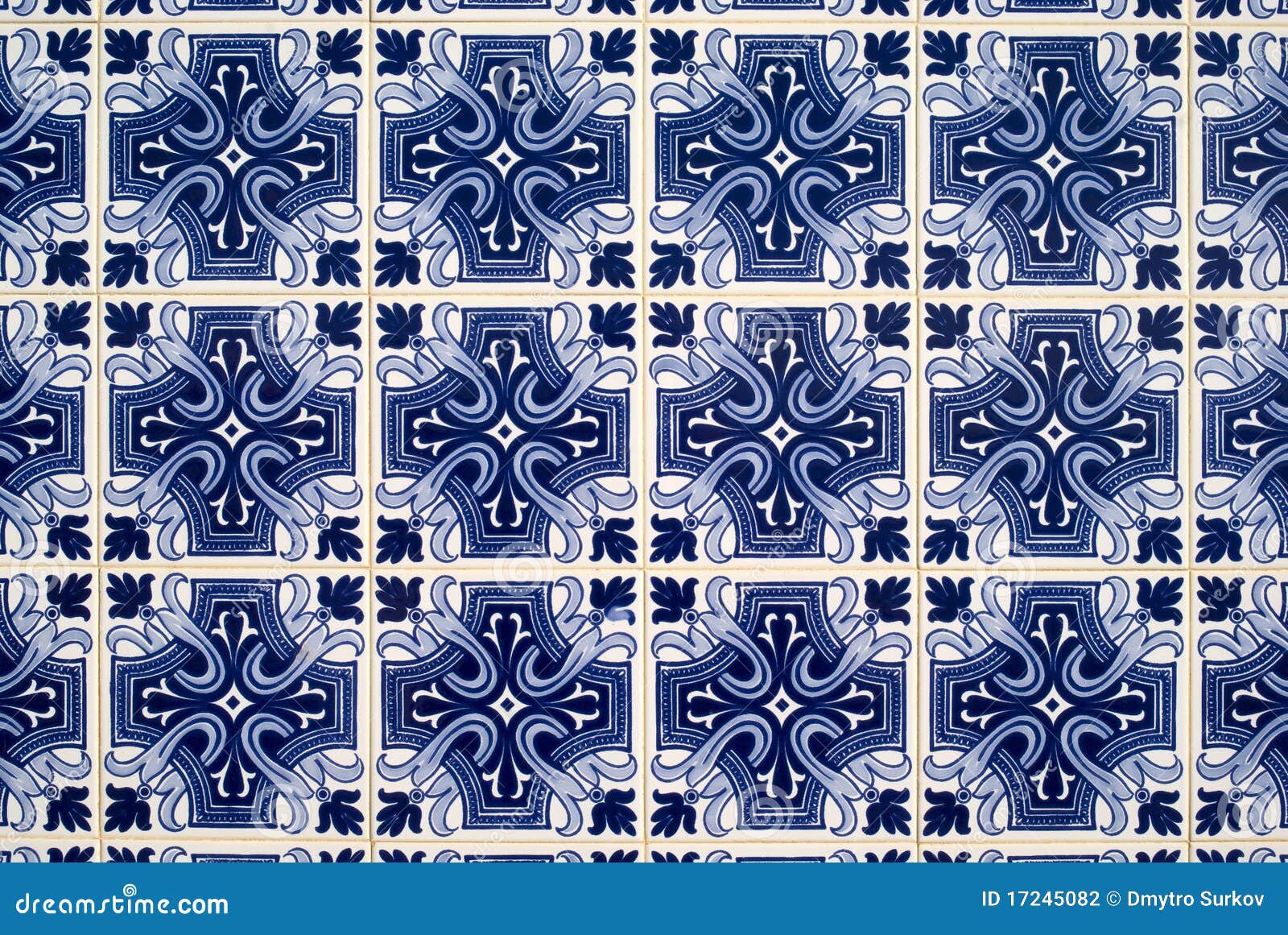 Portuguese Azulejos, Old Tiled Background Stock Photo - Image of ...