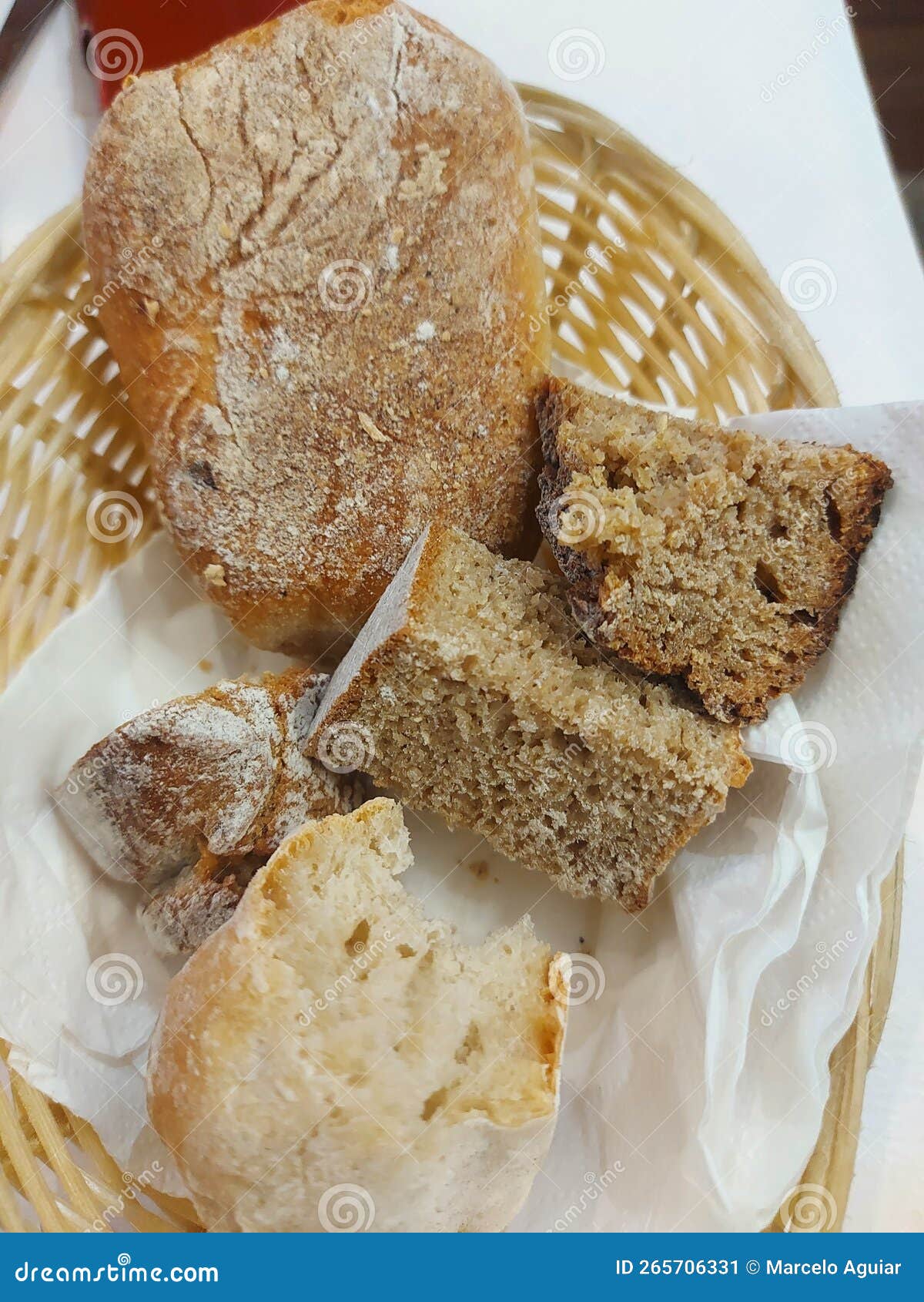 Portuguese bread basket stock image. Image of eating - 265706331