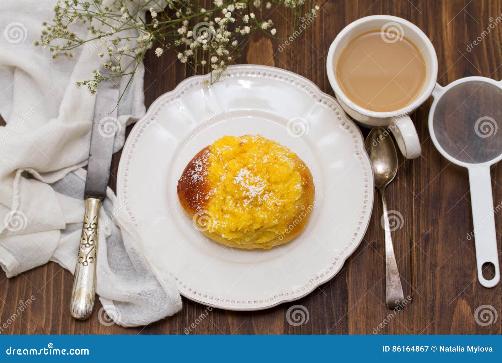 Portuguese Bread Pao De Deus Stock Image - Image of milk, tasty: 86164867