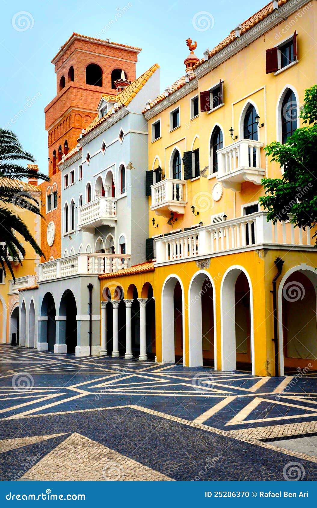 Portuguese Buildings Macau stock photo. Image of city - 25206370