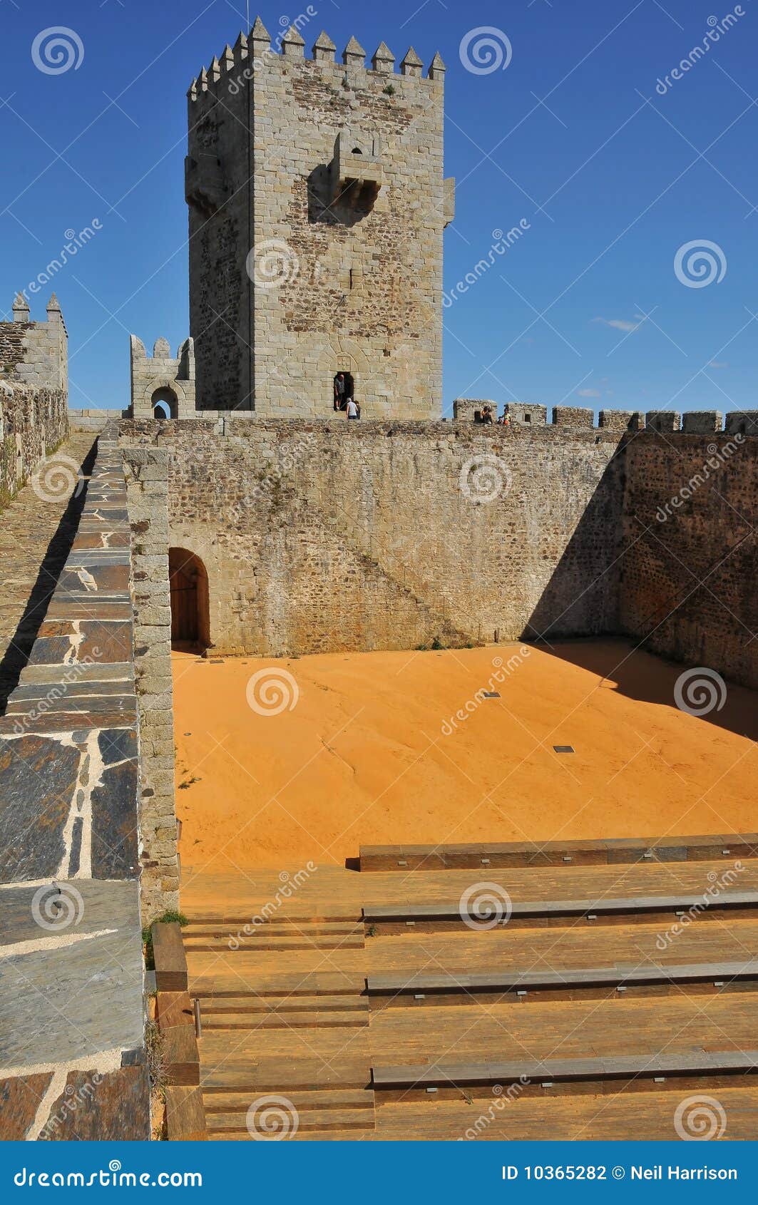 Portuguese castle stock photo. Image of spain, turret - 10365282