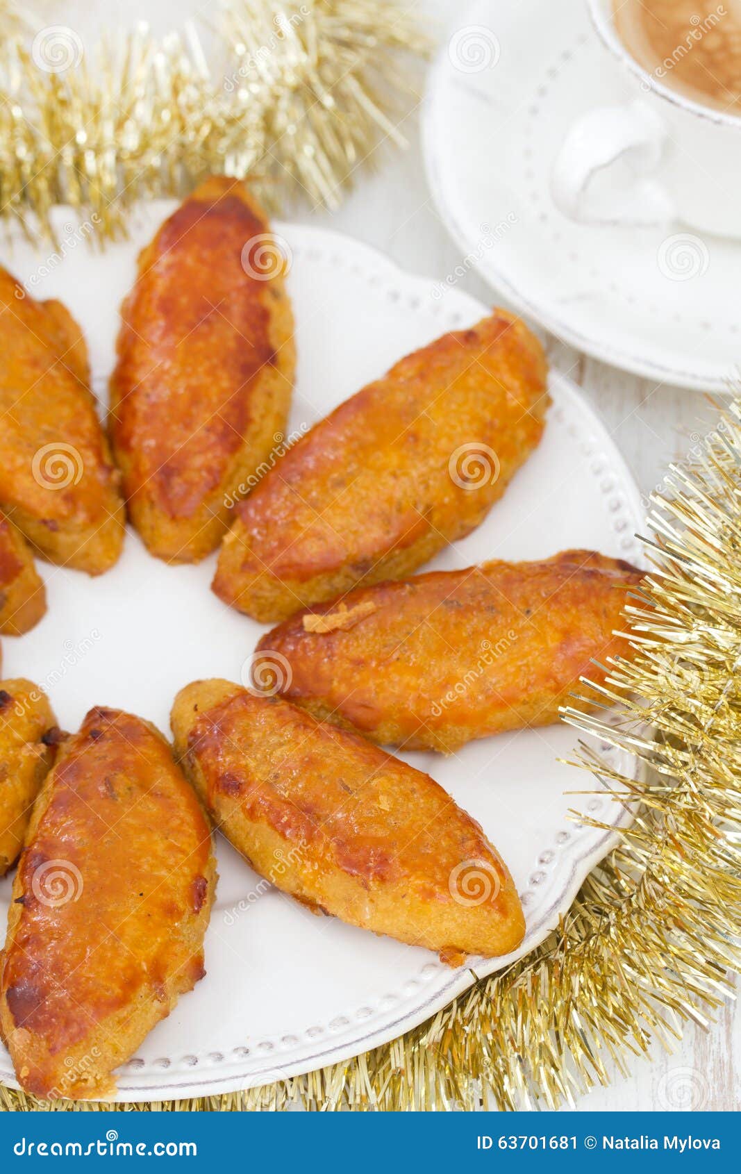 Portuguese Christmas Cookies on Plate Stock Image - Image of christmas ...