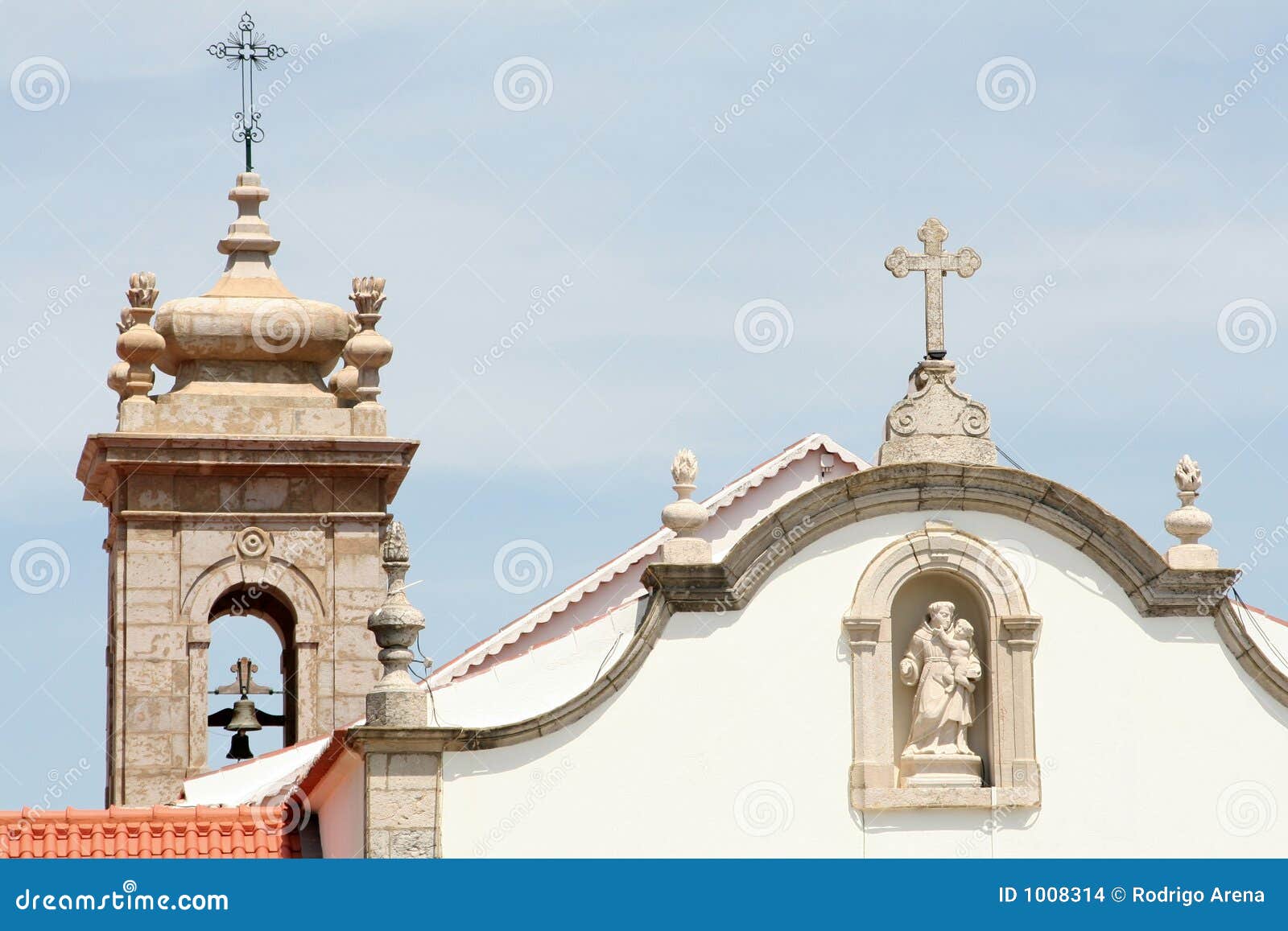 Portuguese Church stock photo. Image of cascais, cross - 1008314