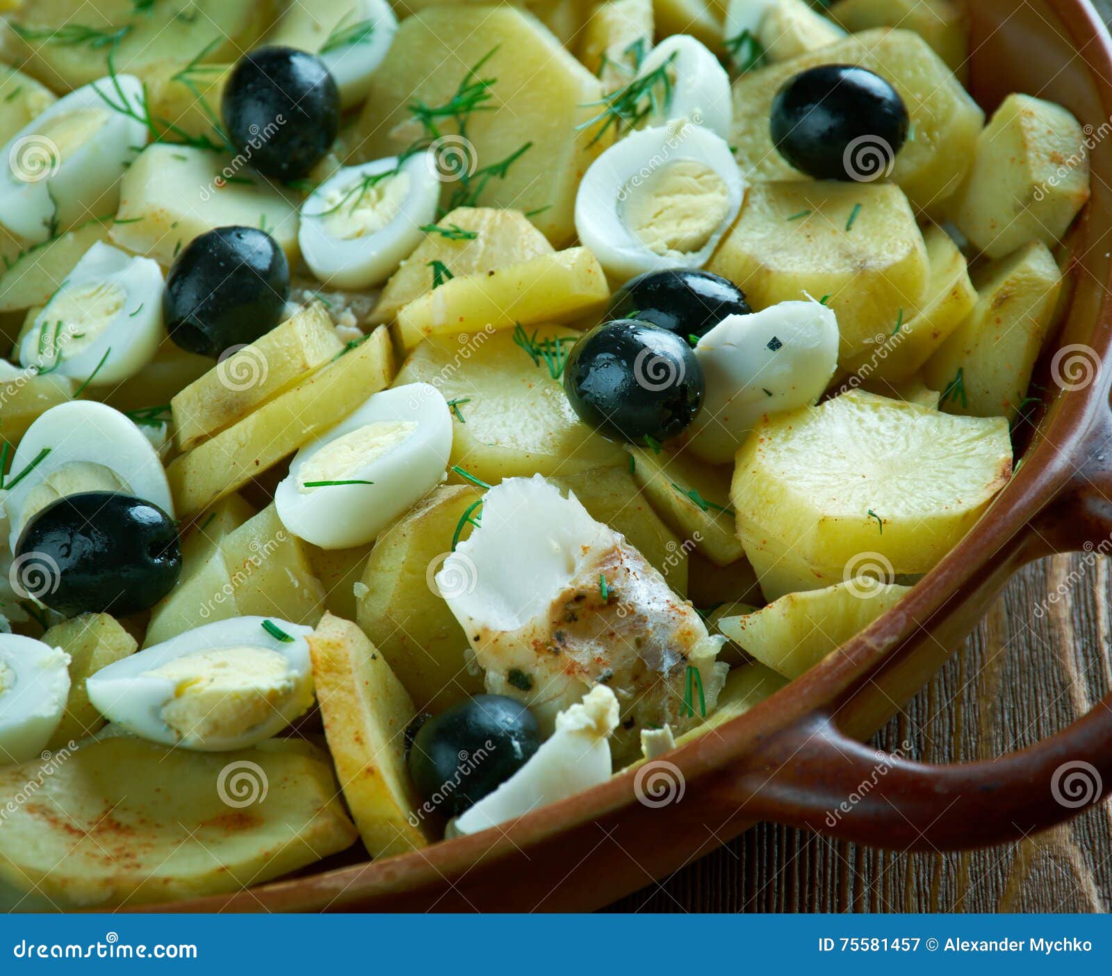 Portuguese Cod Fish Casserole Stock Image - Image of fish, portuguese ...