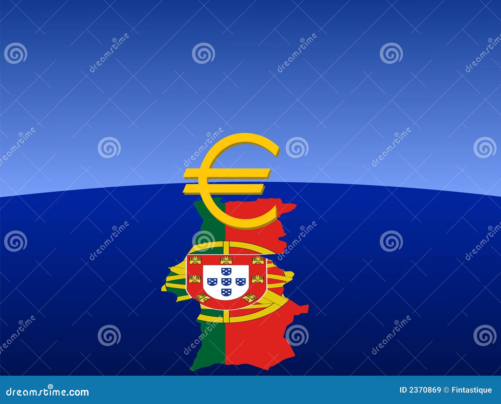 Portuguese euro sign stock vector. Illustration of portuguese - 2370869