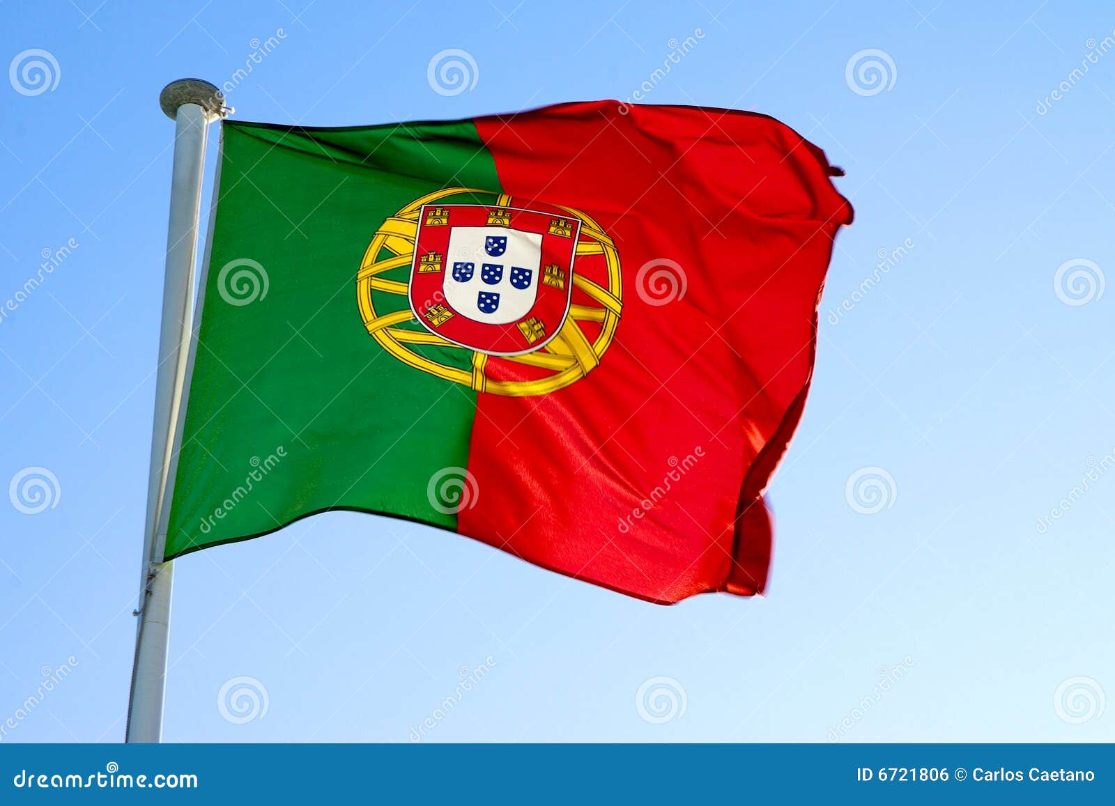 Portuguese Flag stock photo. Image of icon, constitution - 6721806