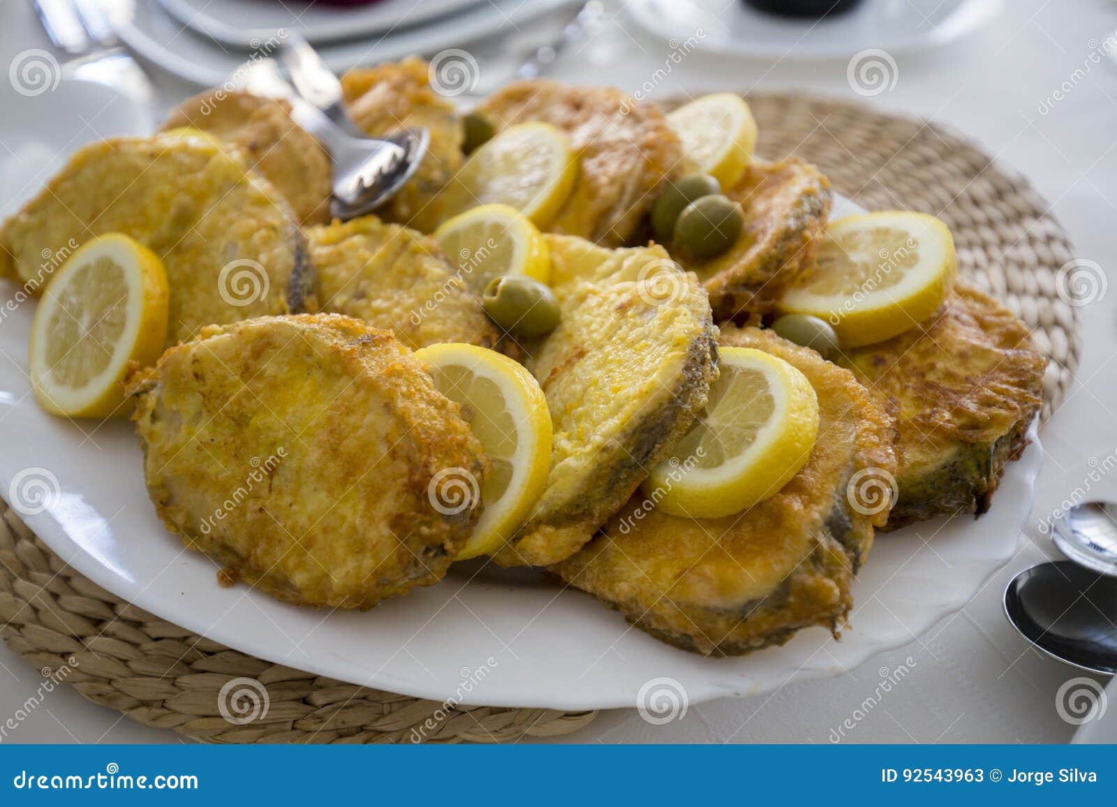 Portuguese Food, Fried Fish. Stock Image - Image of portuguese, cooks ...