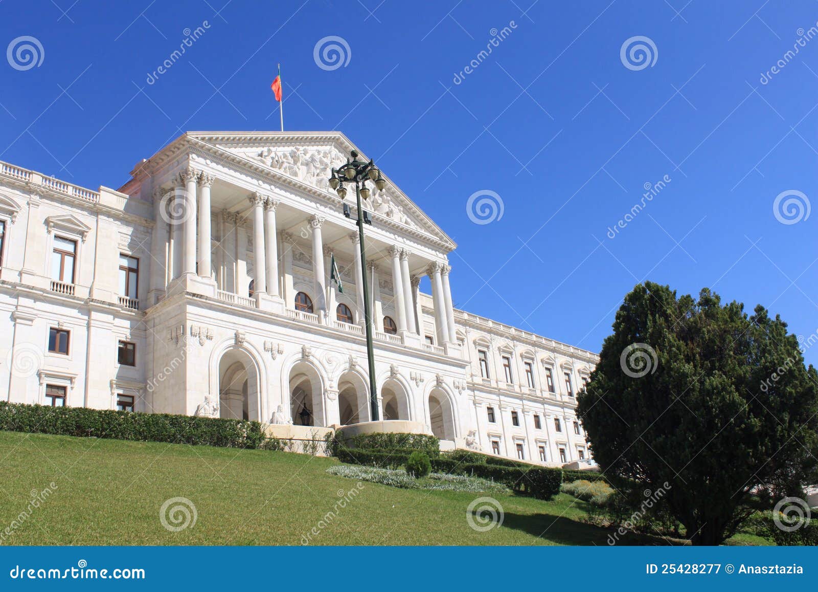 The Portuguese Parliament stock image. Image of lisbon - 25428277
