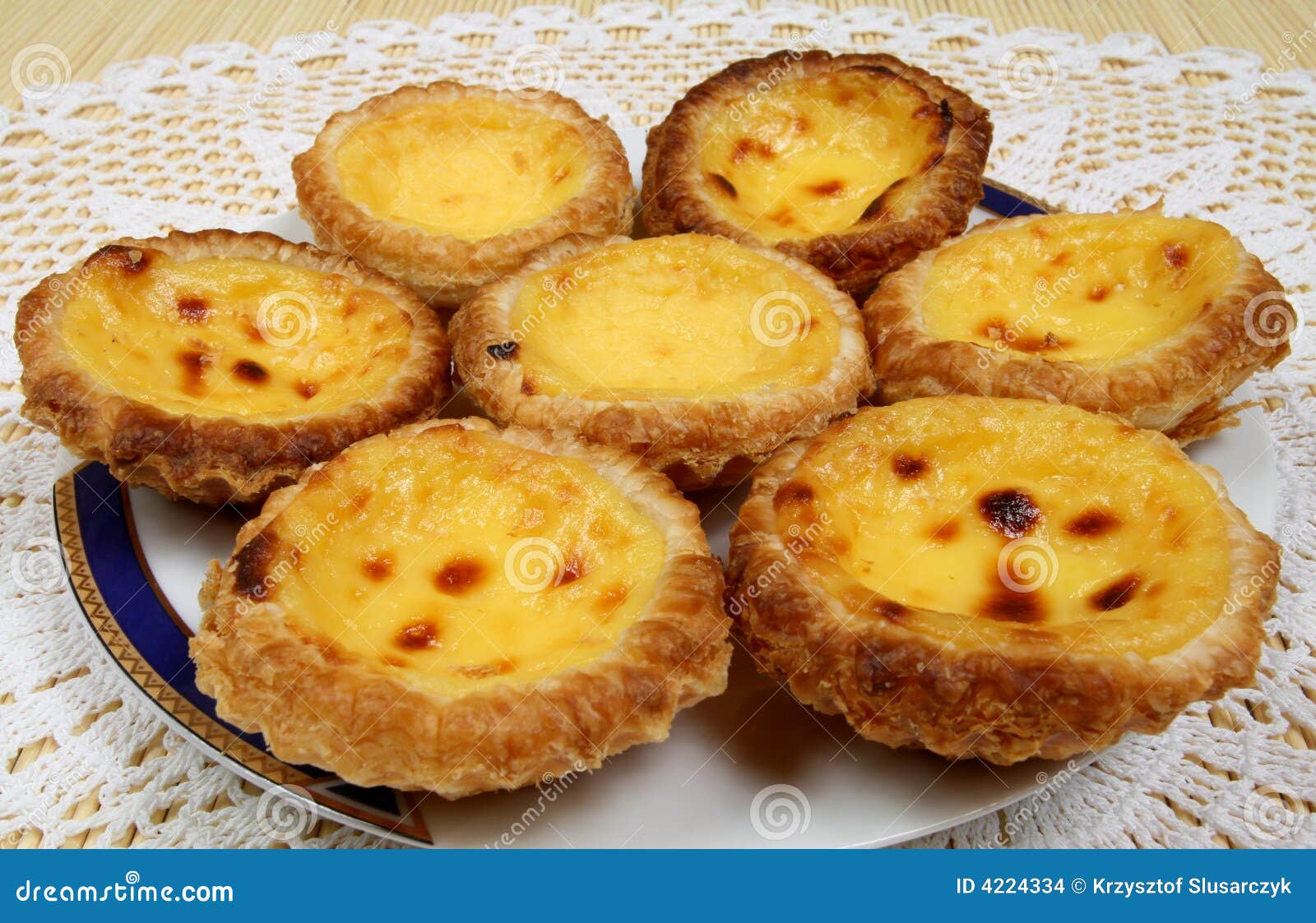 Portuguese pastries stock photo. Image of baked, portugese - 4224334