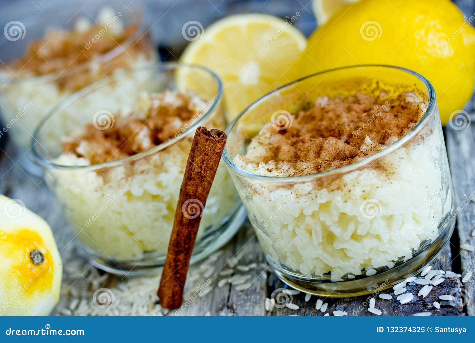 Portuguese Rice Pudding Arroz Doce Stock Image - Image of healthy ...