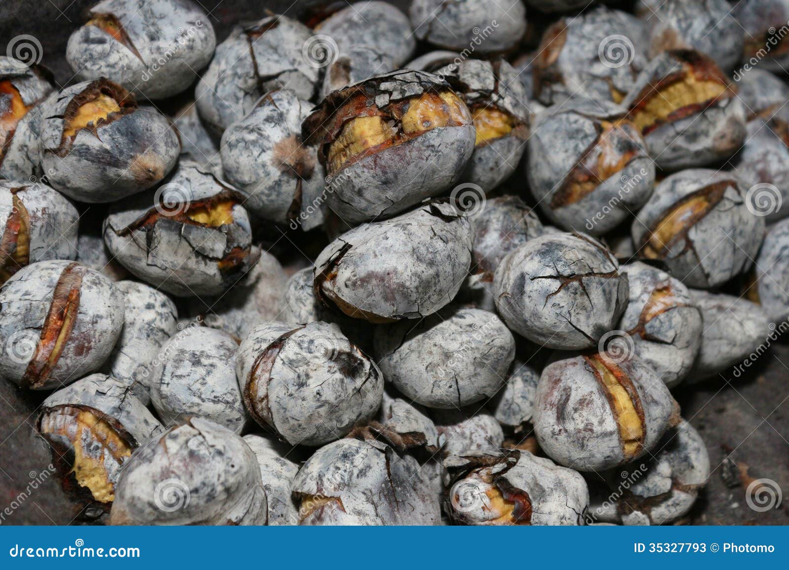 Portuguese Roasted Chestnuts Stock Image - Image of healthy, background ...