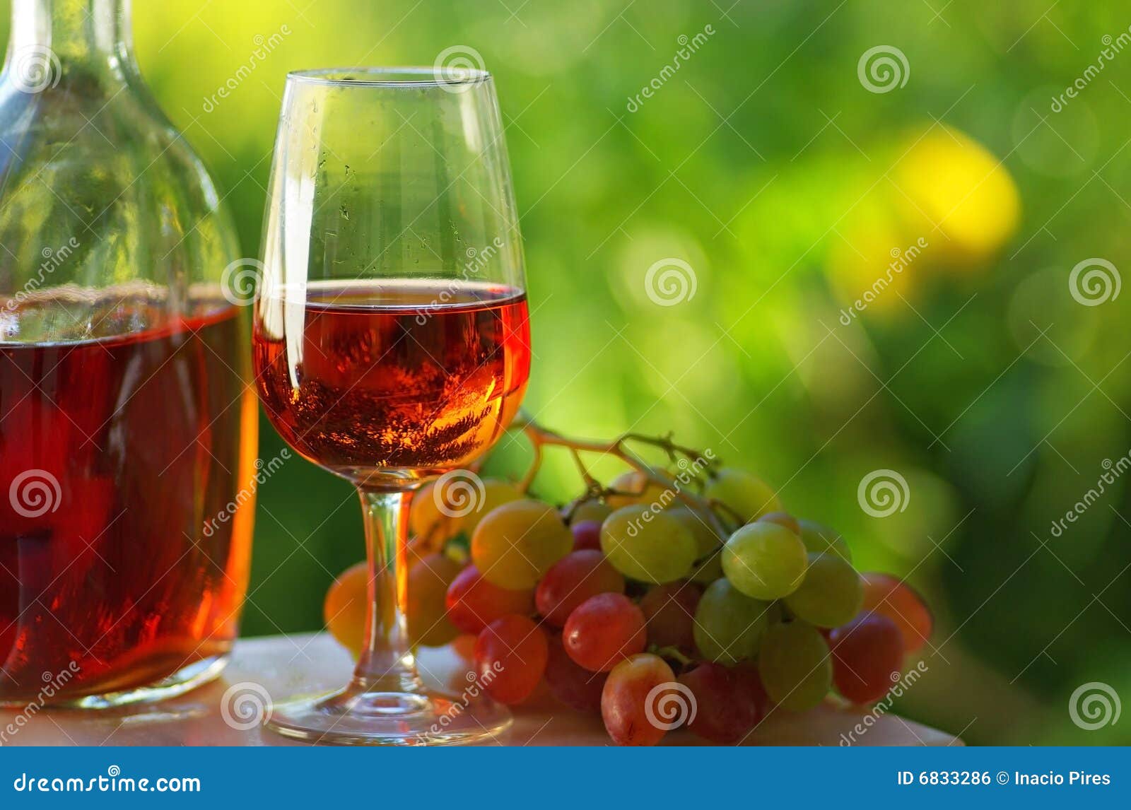 Portuguese rose wine. stock photo. Image of closeup, testing - 6833286