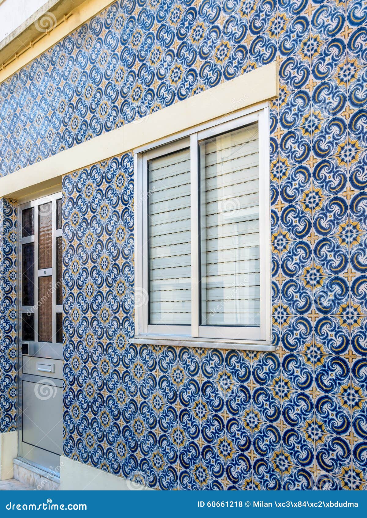 Portuguese Tile House - Azulejo 5 Stock Photo - Image of painted, color ...