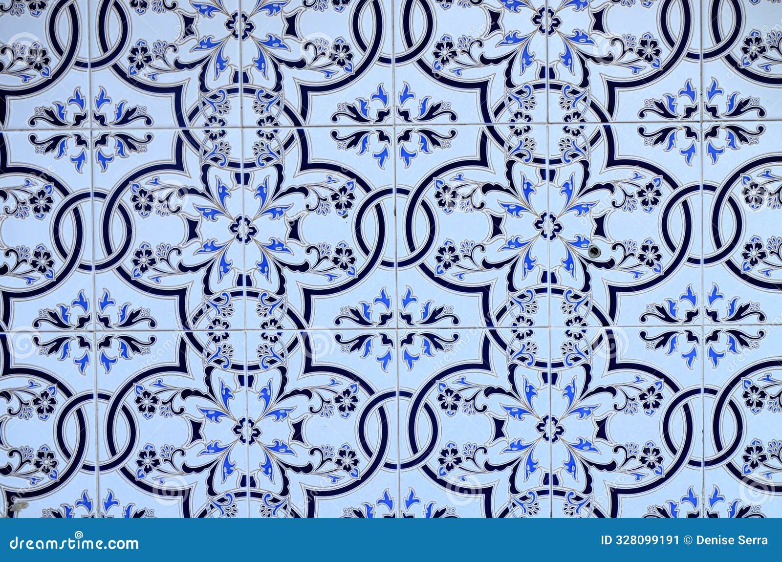 Portuguese Tile. Silver Texture. Majolica Ceramic Tile. Italian ...