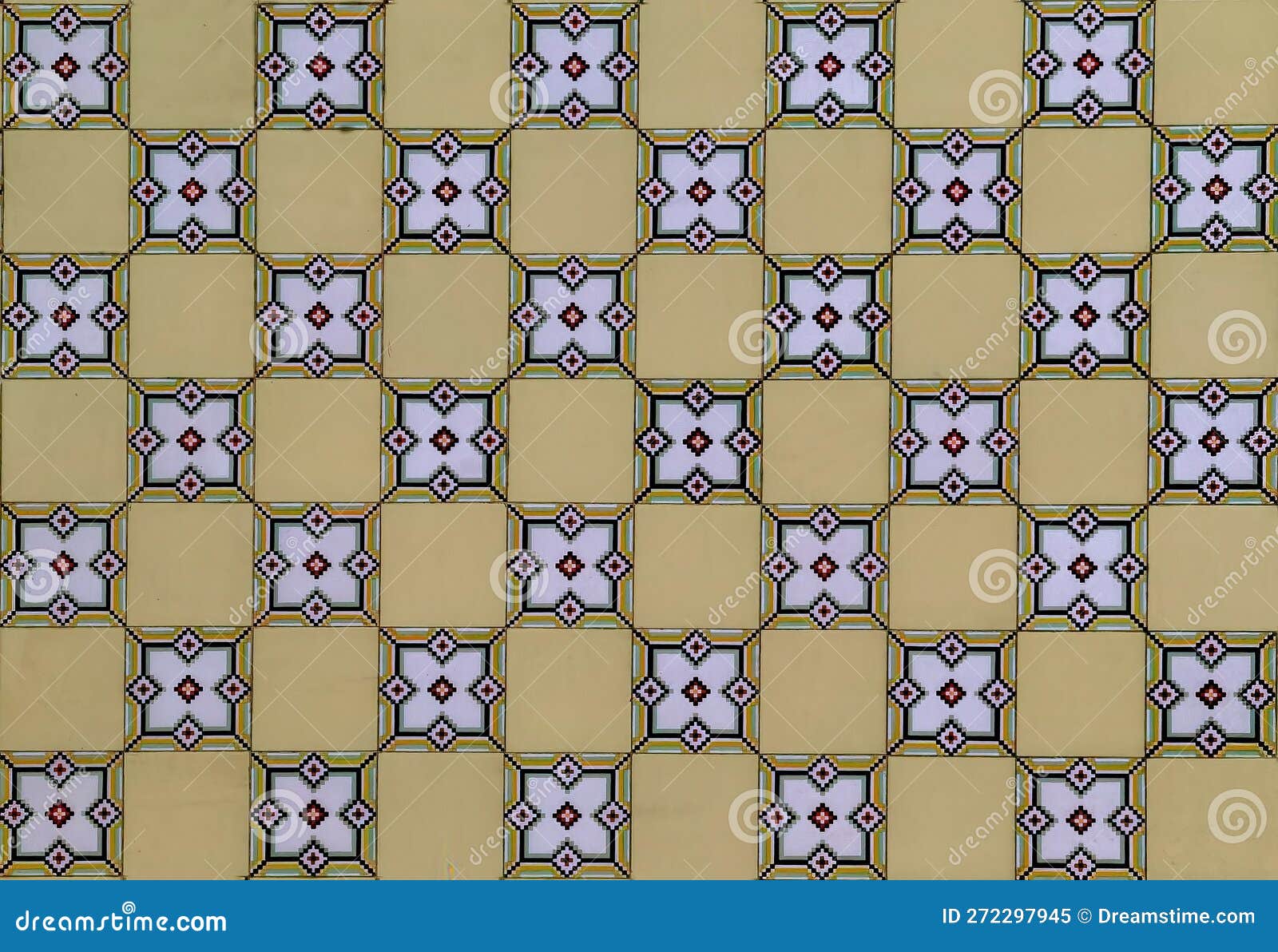 Portuguese tiles pattern stock image. Image of tile - 272297945