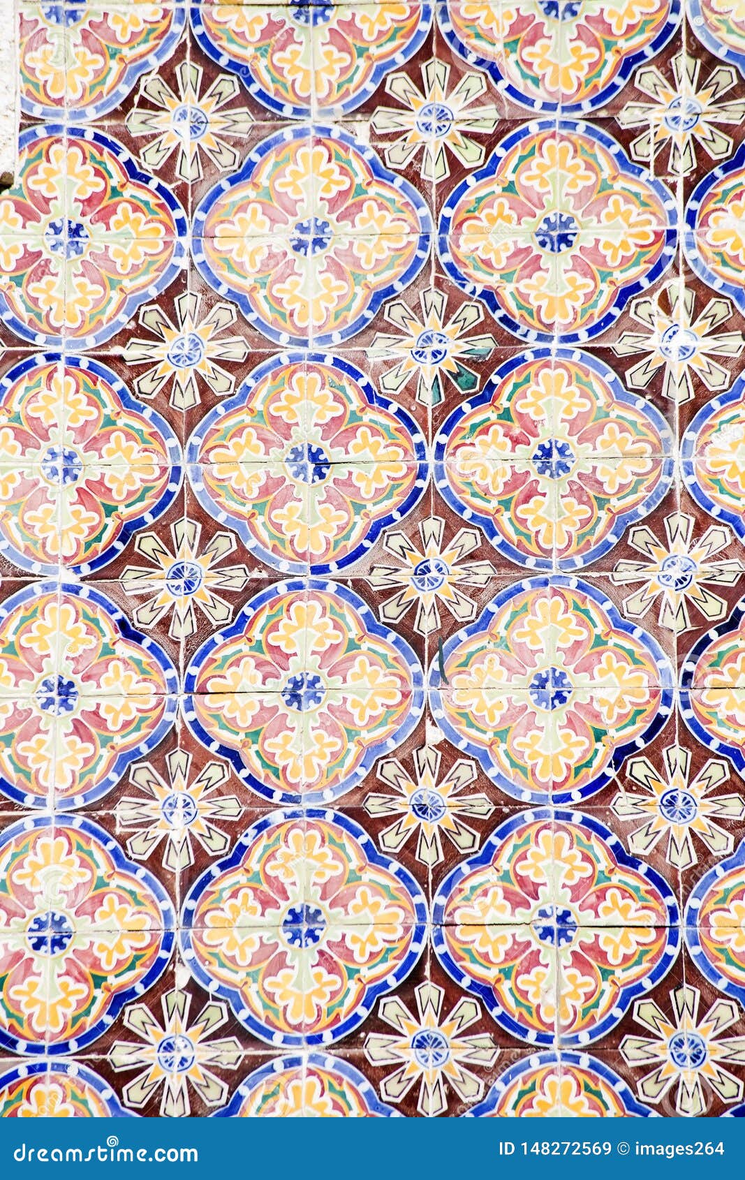 Portuguese tiles stock image. Image of floor, manufacture - 148272569