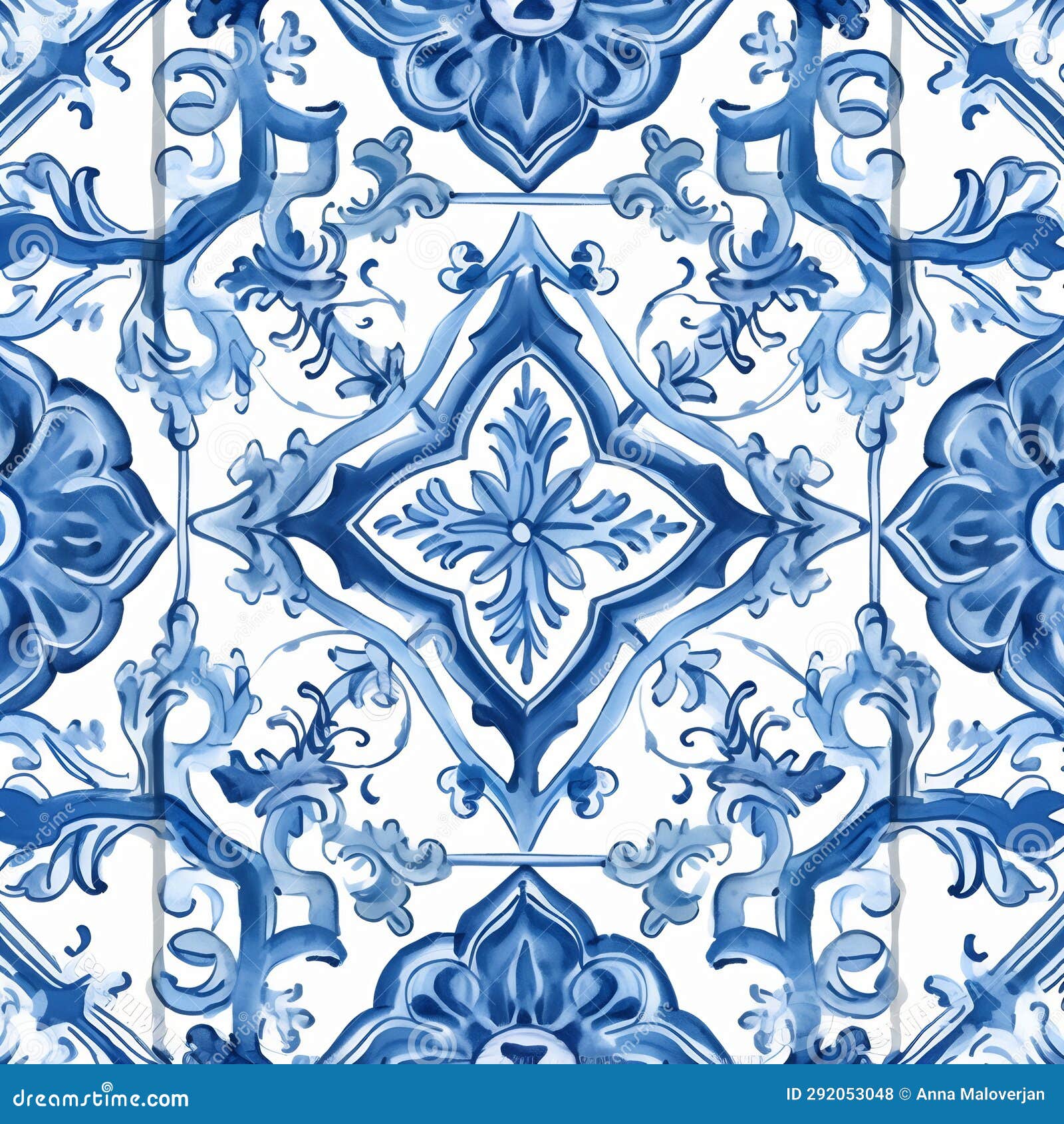 Portuguese Typical Traditional Blue Tile Stock Photo - Image of symbol ...