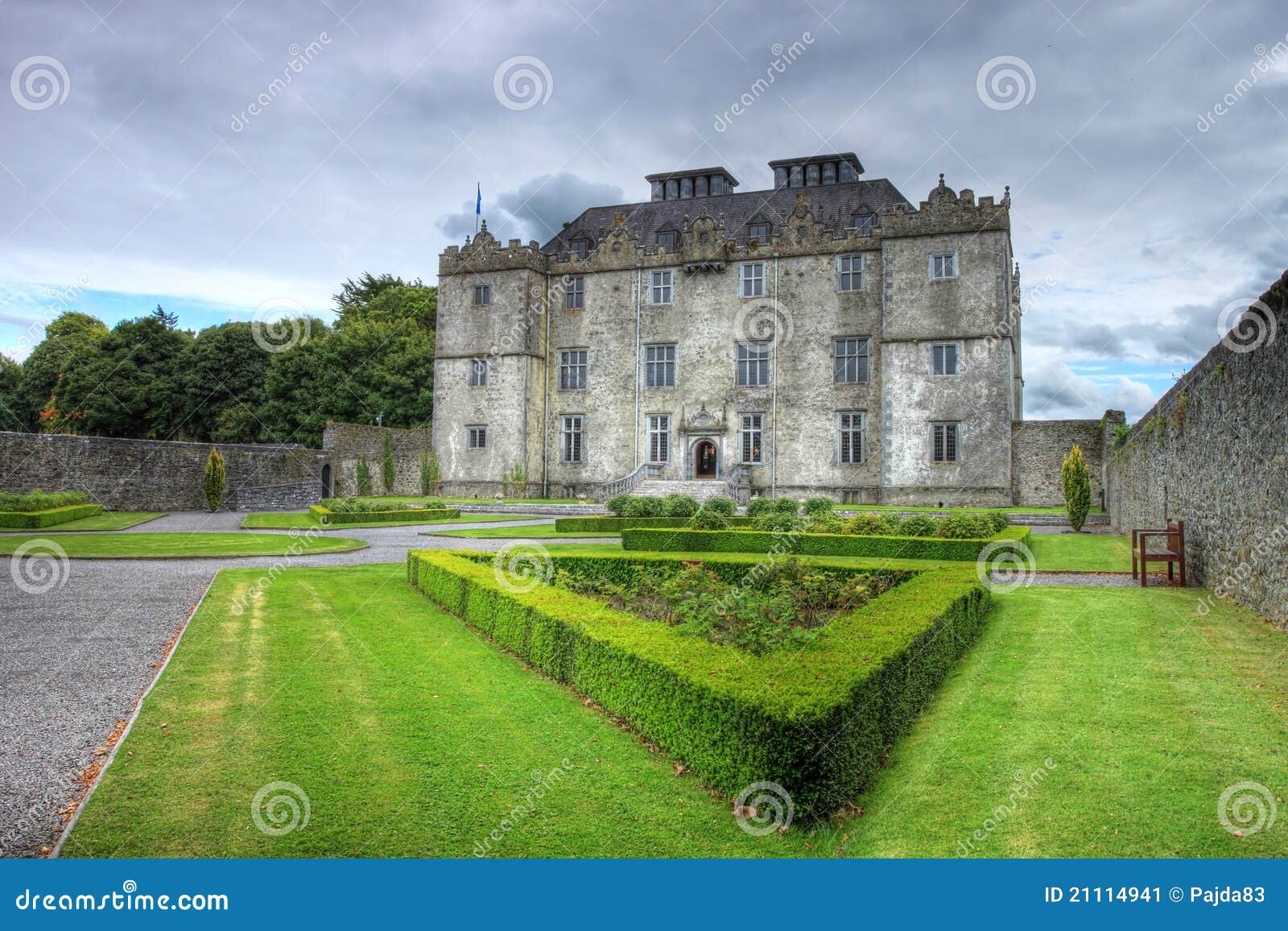 Portumna Castle and Gardens in Ireland. Stock Image - Image of landmark ...