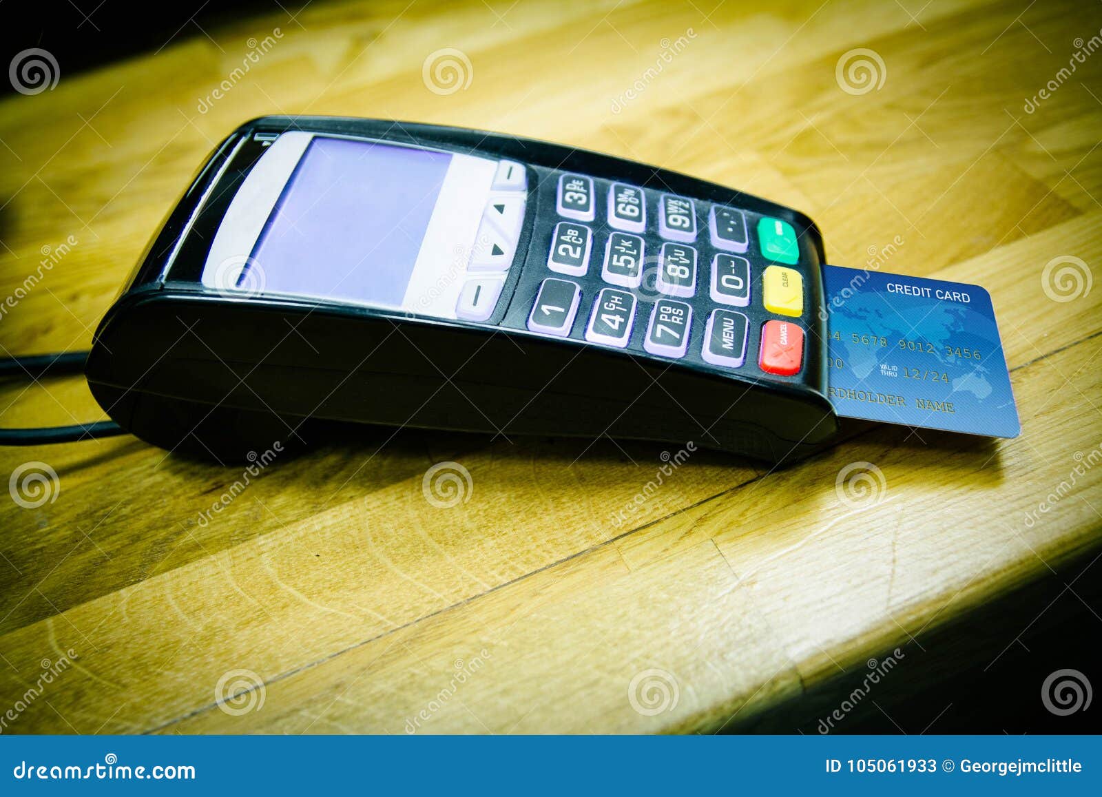 POS and credit card stock image. Image of business, paying - 105061933