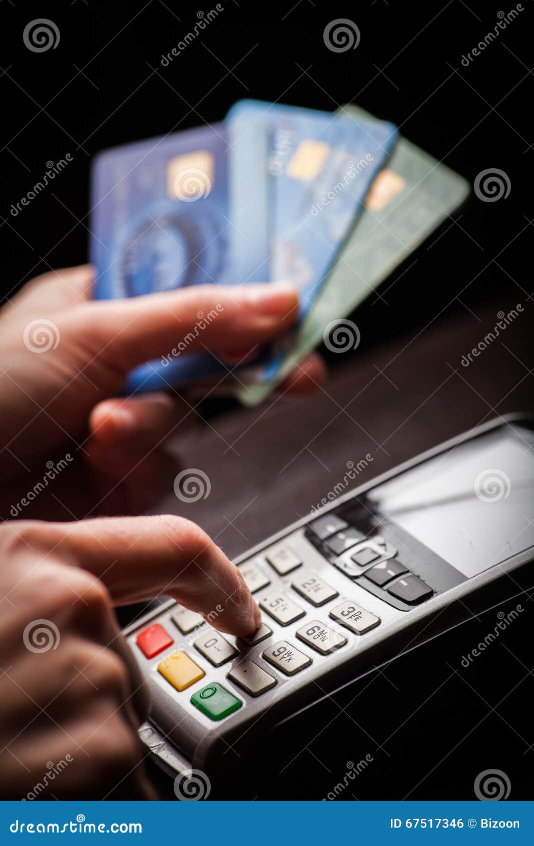 POS and credit cards stock photo. Image of swipe, shopping - 67517346