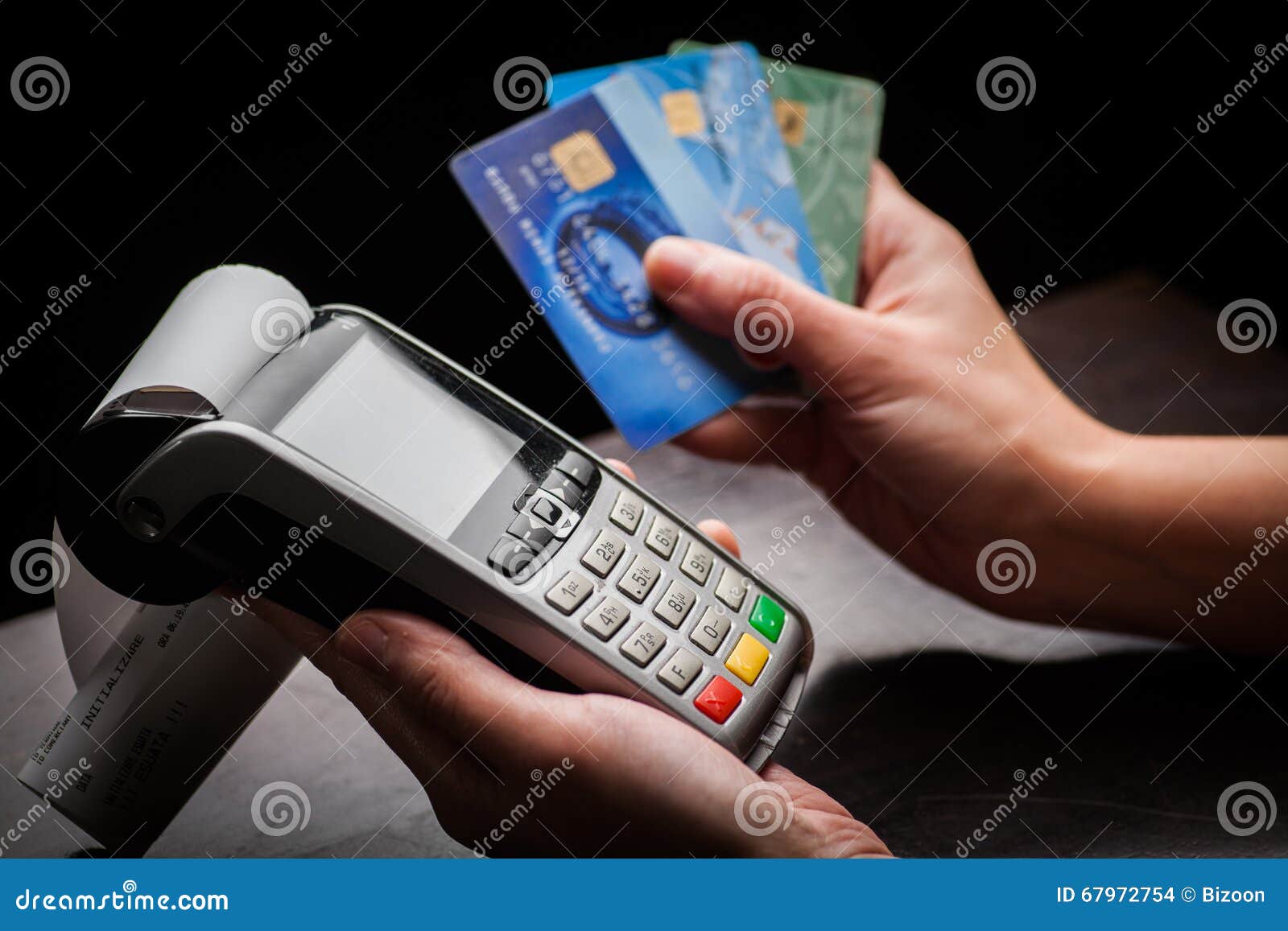 POS and credit cards stock photo. Image of retail, magnetic - 67972754